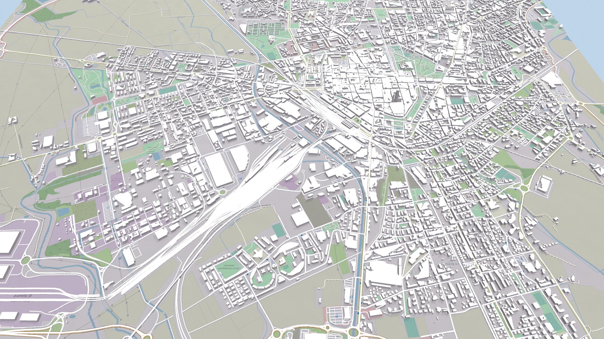 Cityscape Novara Italy 3D model - TurboSquid 2112115