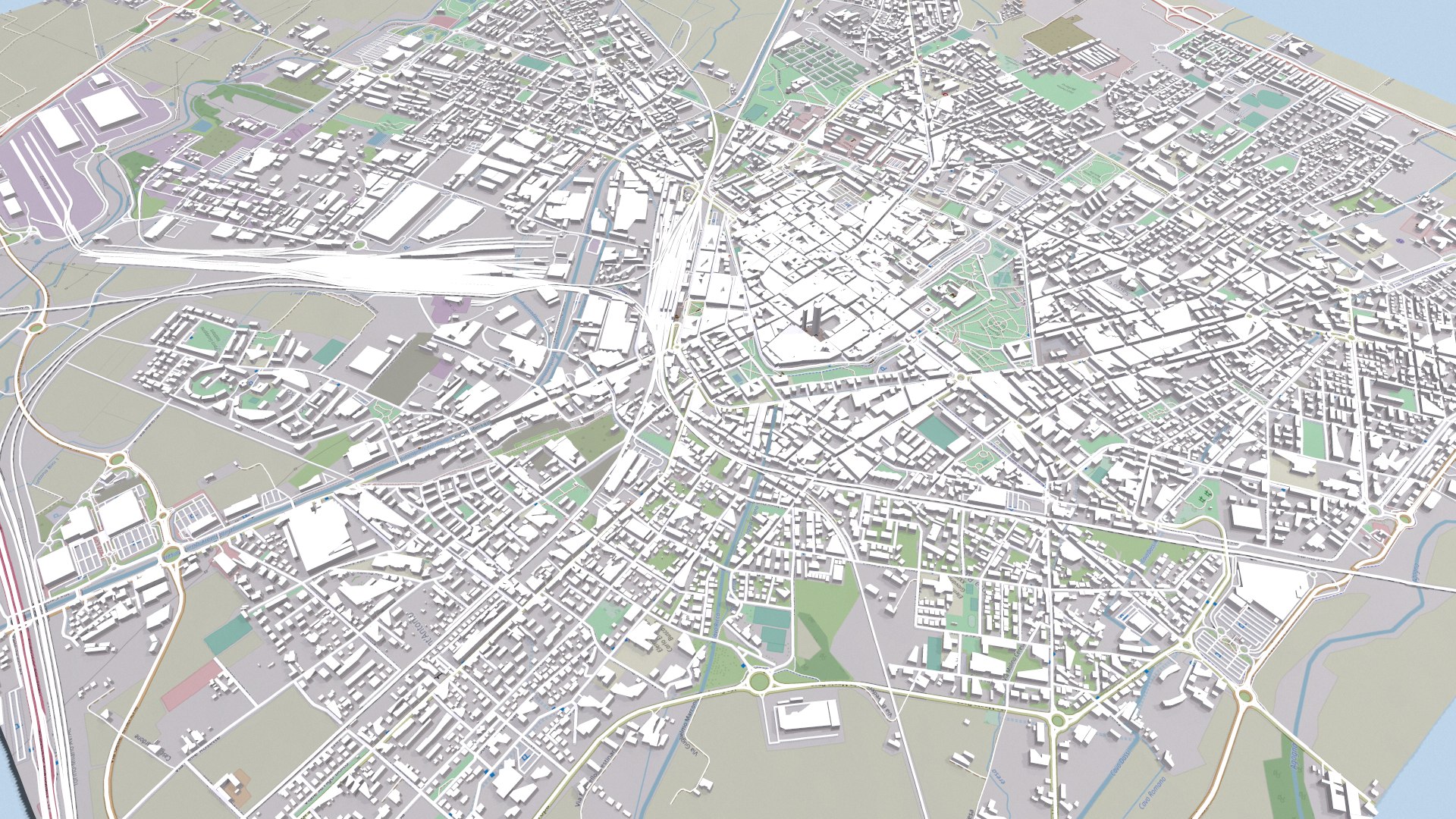 Cityscape Novara Italy 3D model - TurboSquid 2112115