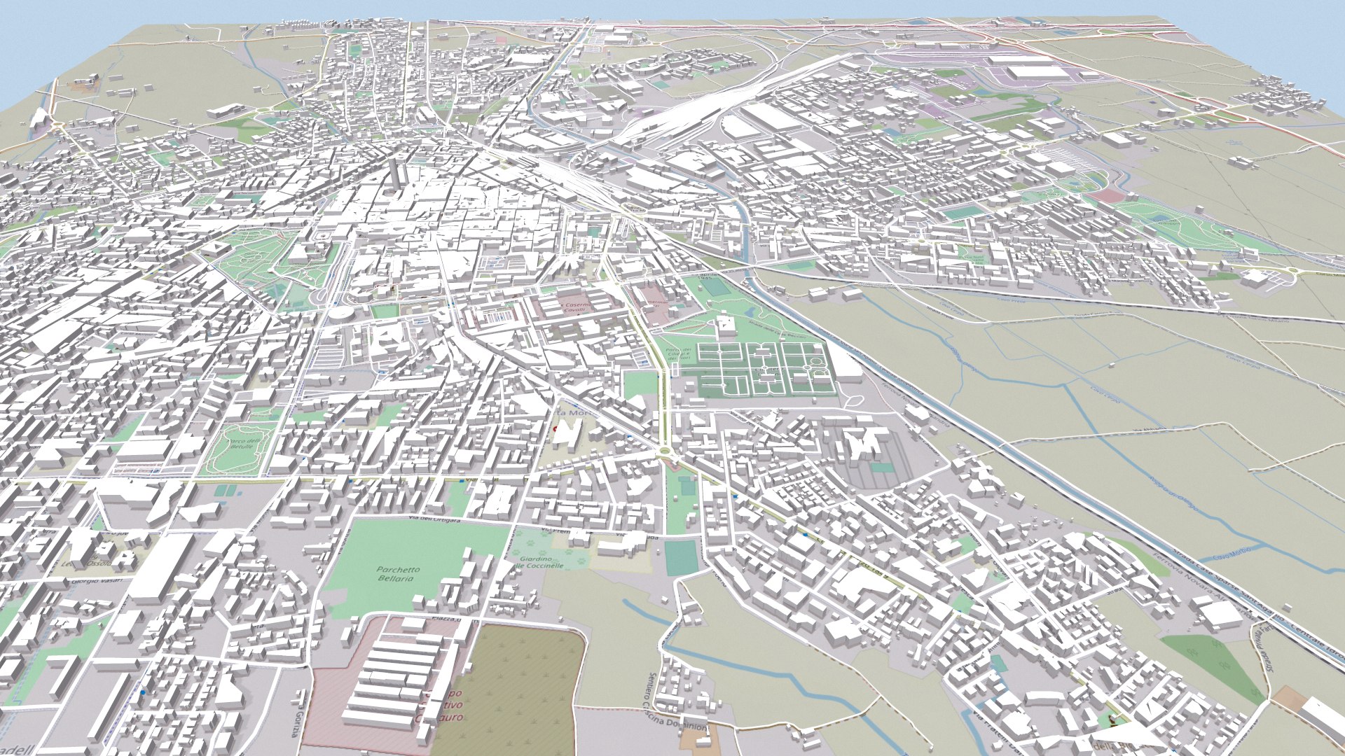 Cityscape Novara Italy 3D model - TurboSquid 2112115