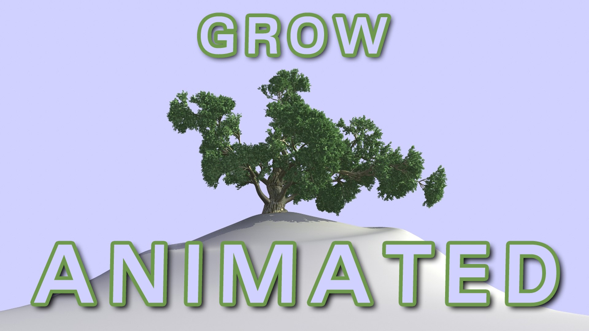 3d Magnificent Tree Growing