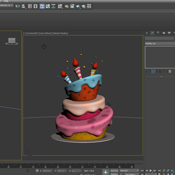 3D Birthday cake 02 cartoon model - TurboSquid 1719582