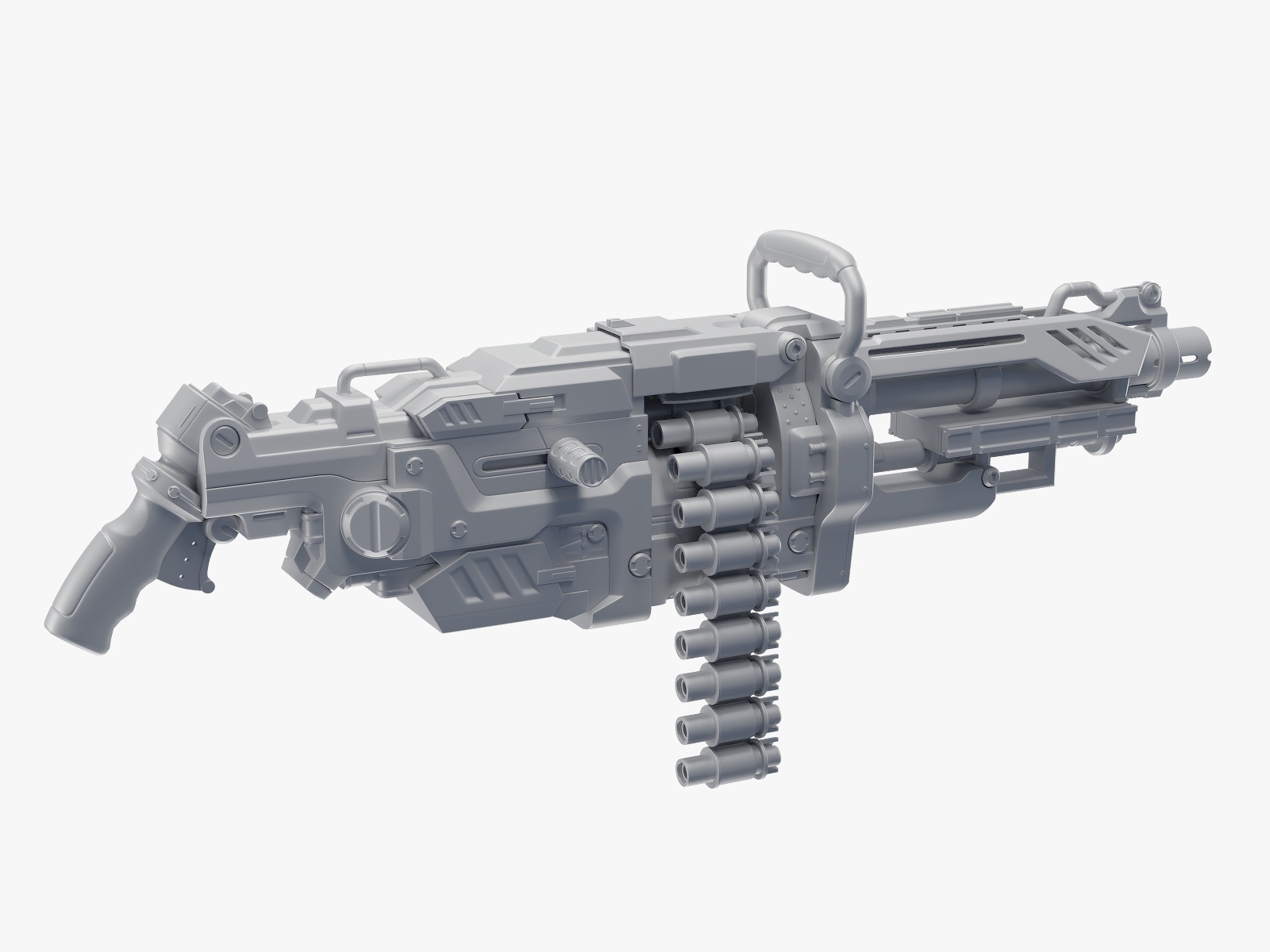 3D nerf vulcan ebf-25 white model - TurboSquid 1497079