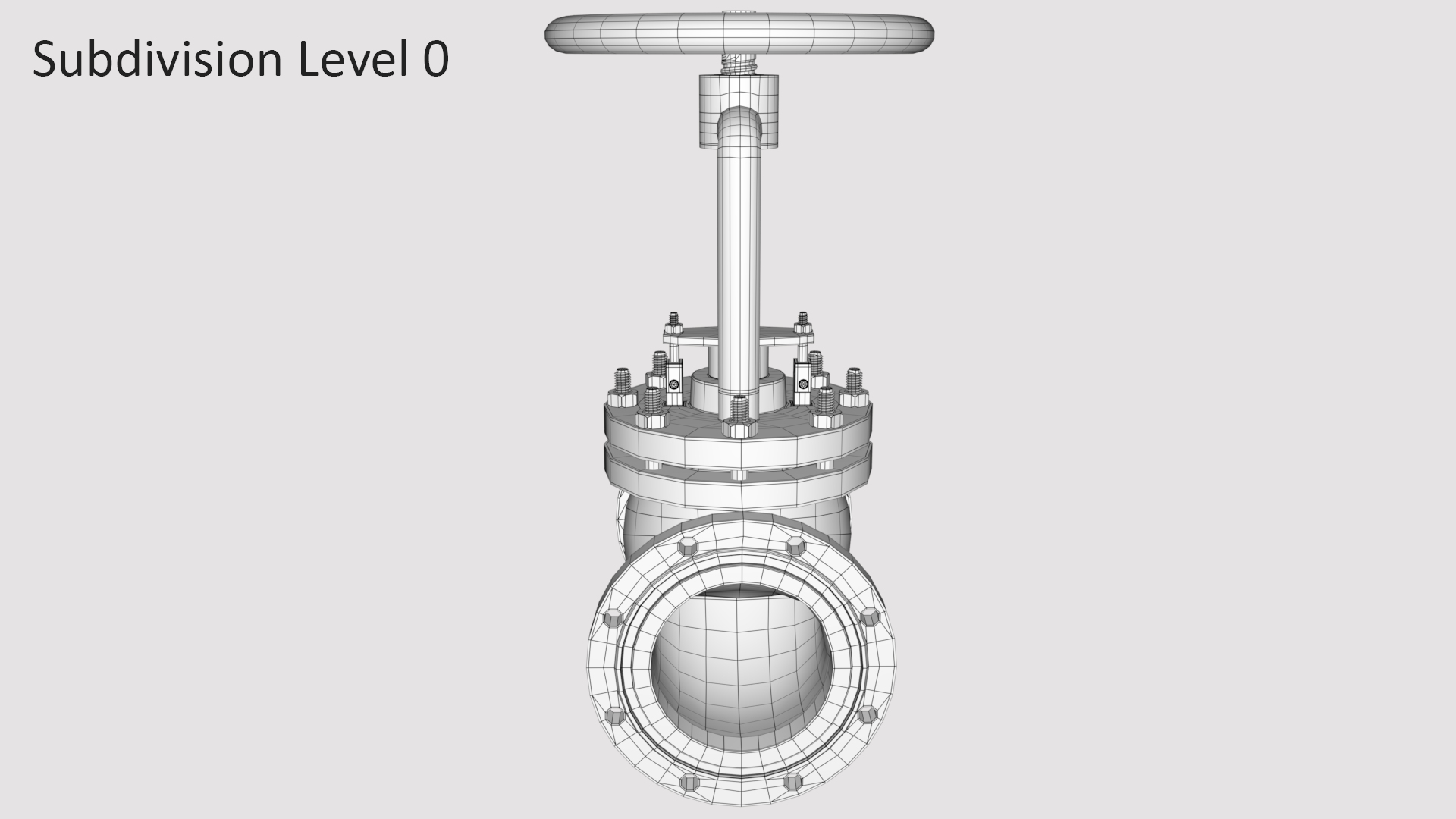 Shut-off industrial valve 3D model - TurboSquid 1659434