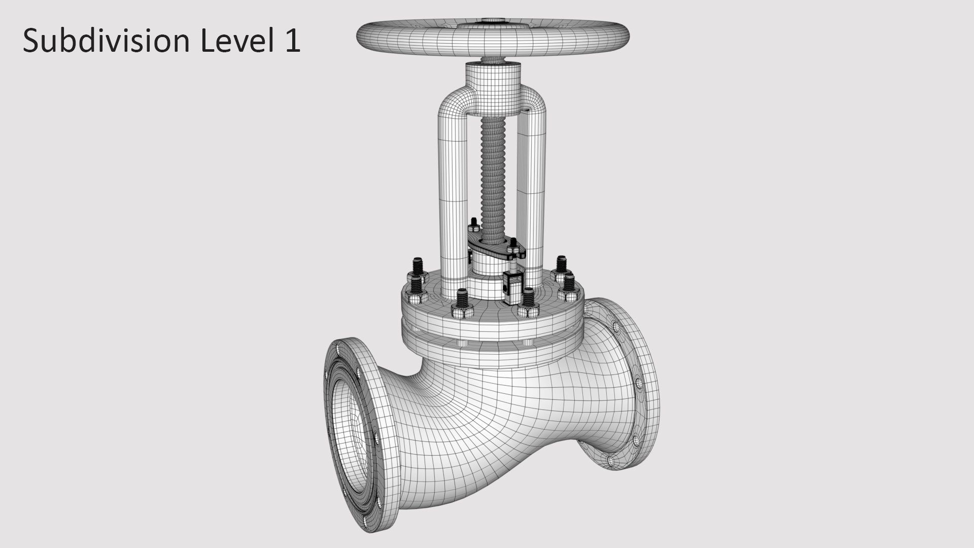 Shut-off industrial valve 3D model - TurboSquid 1659434