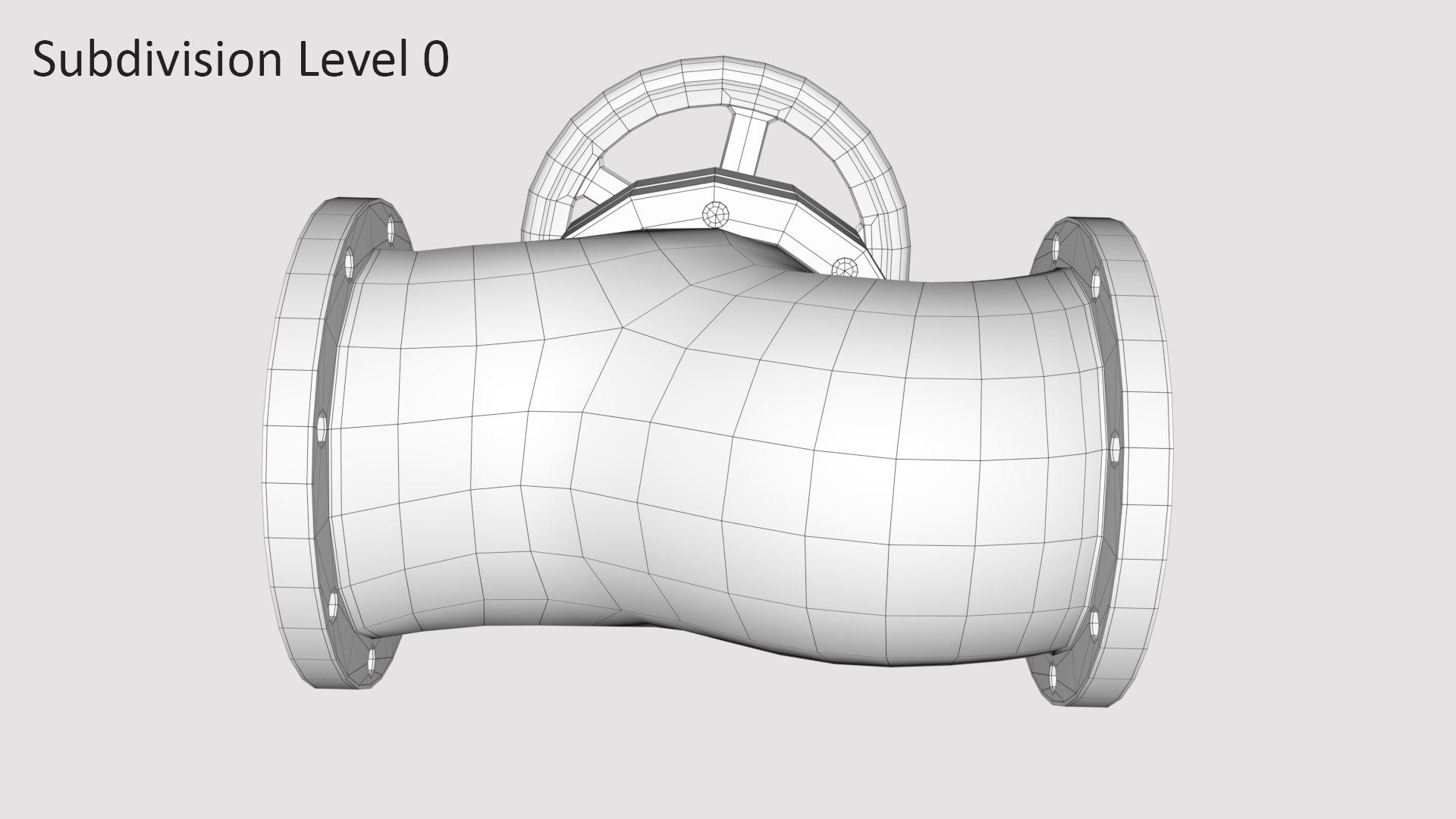 Shut-off industrial valve 3D model - TurboSquid 1659434