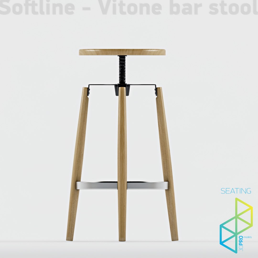 3d Max Bar Stool Vitone