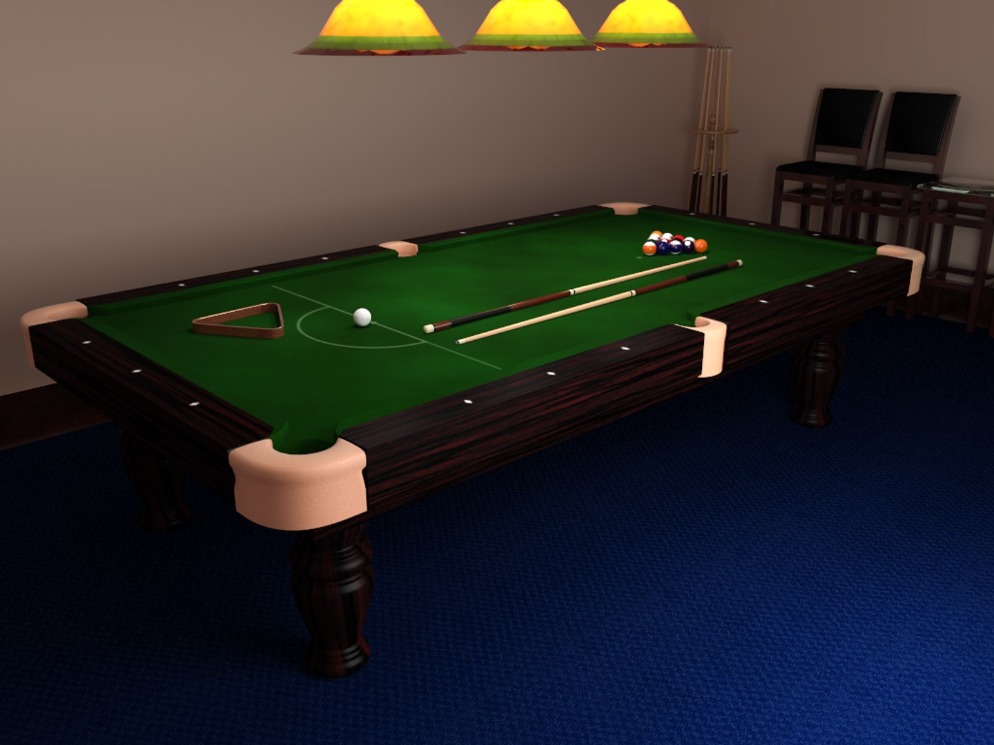 Billiards Table Obj