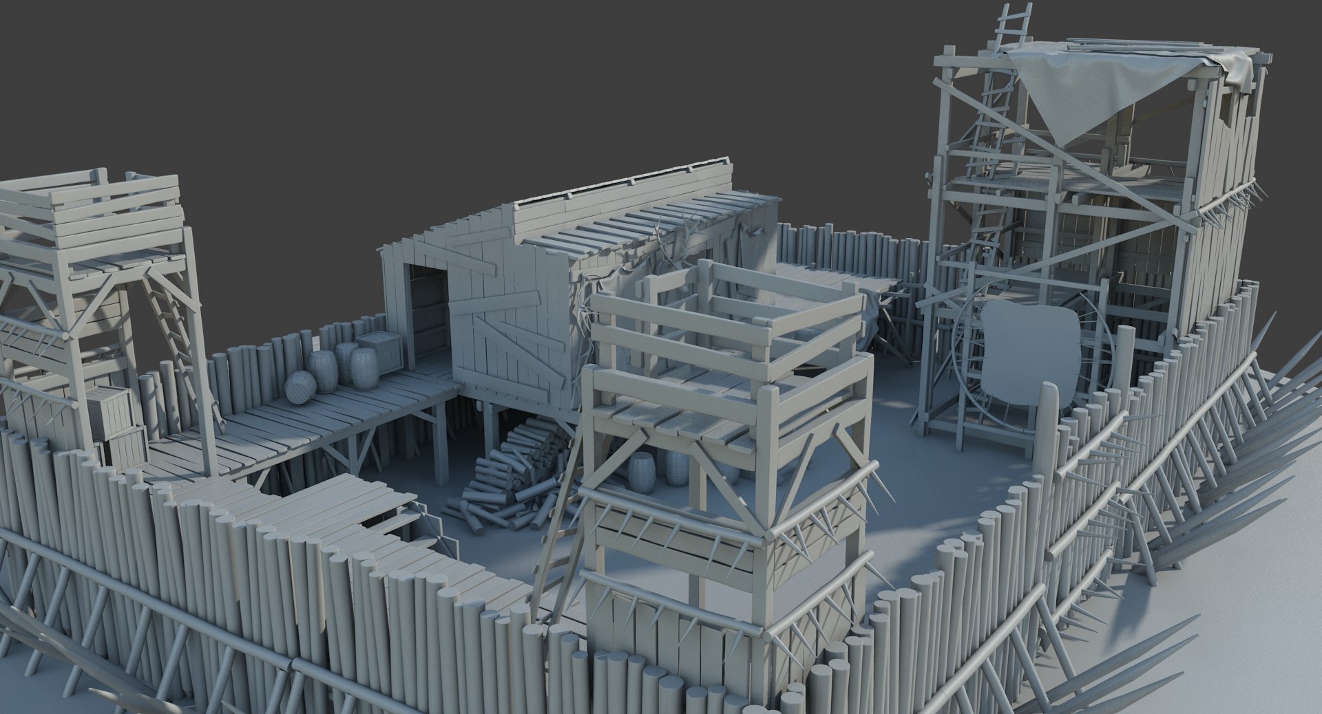 Hunter House 3D Model - TurboSquid 1378765