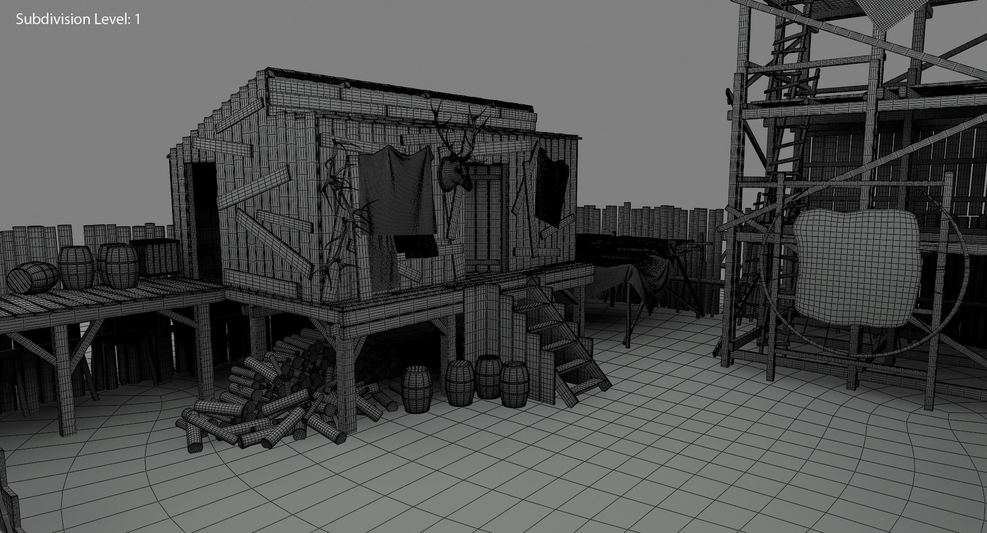 Hunter house 3D model - TurboSquid 1378765