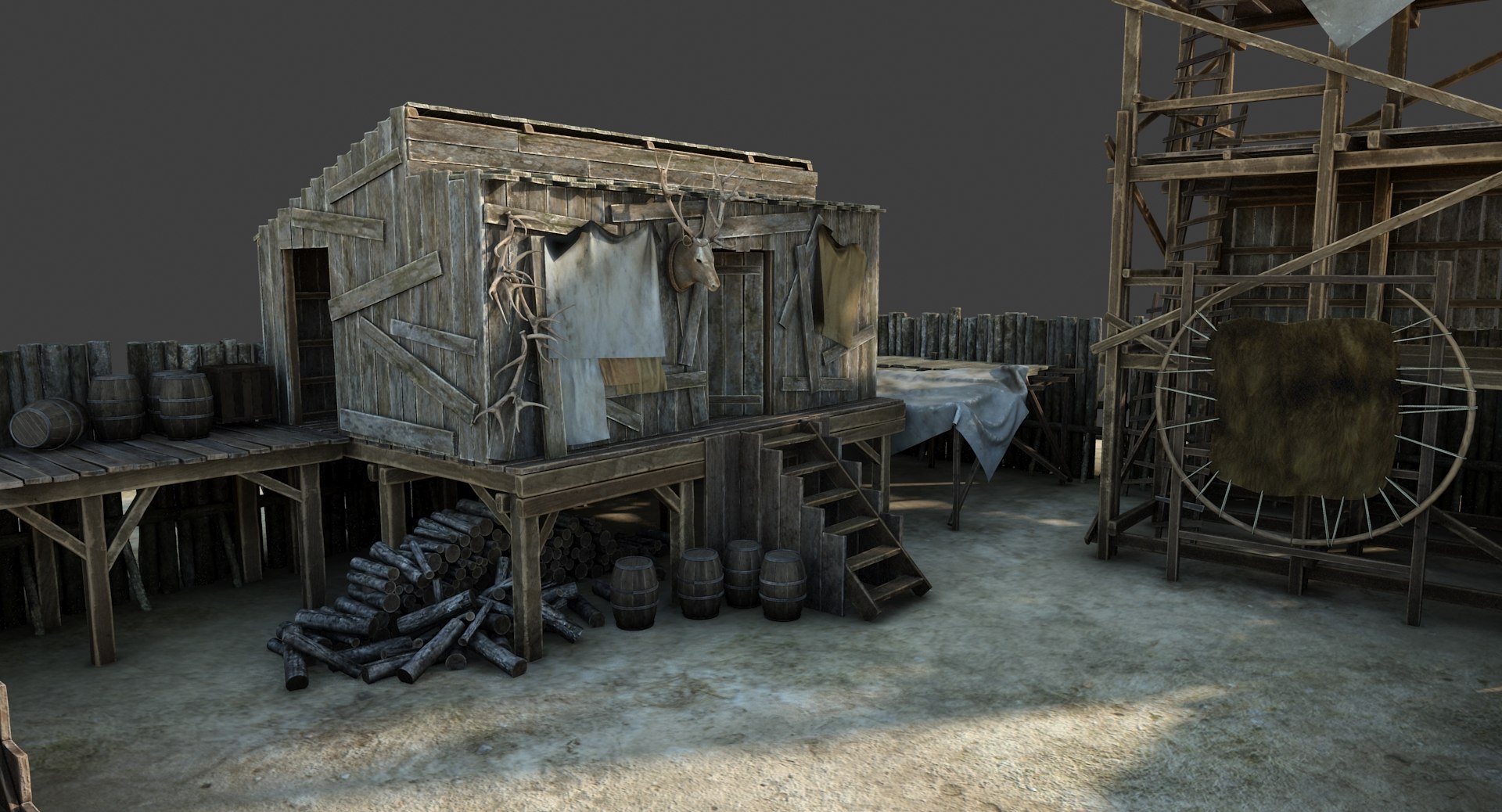 Hunter house 3D model - TurboSquid 1378765