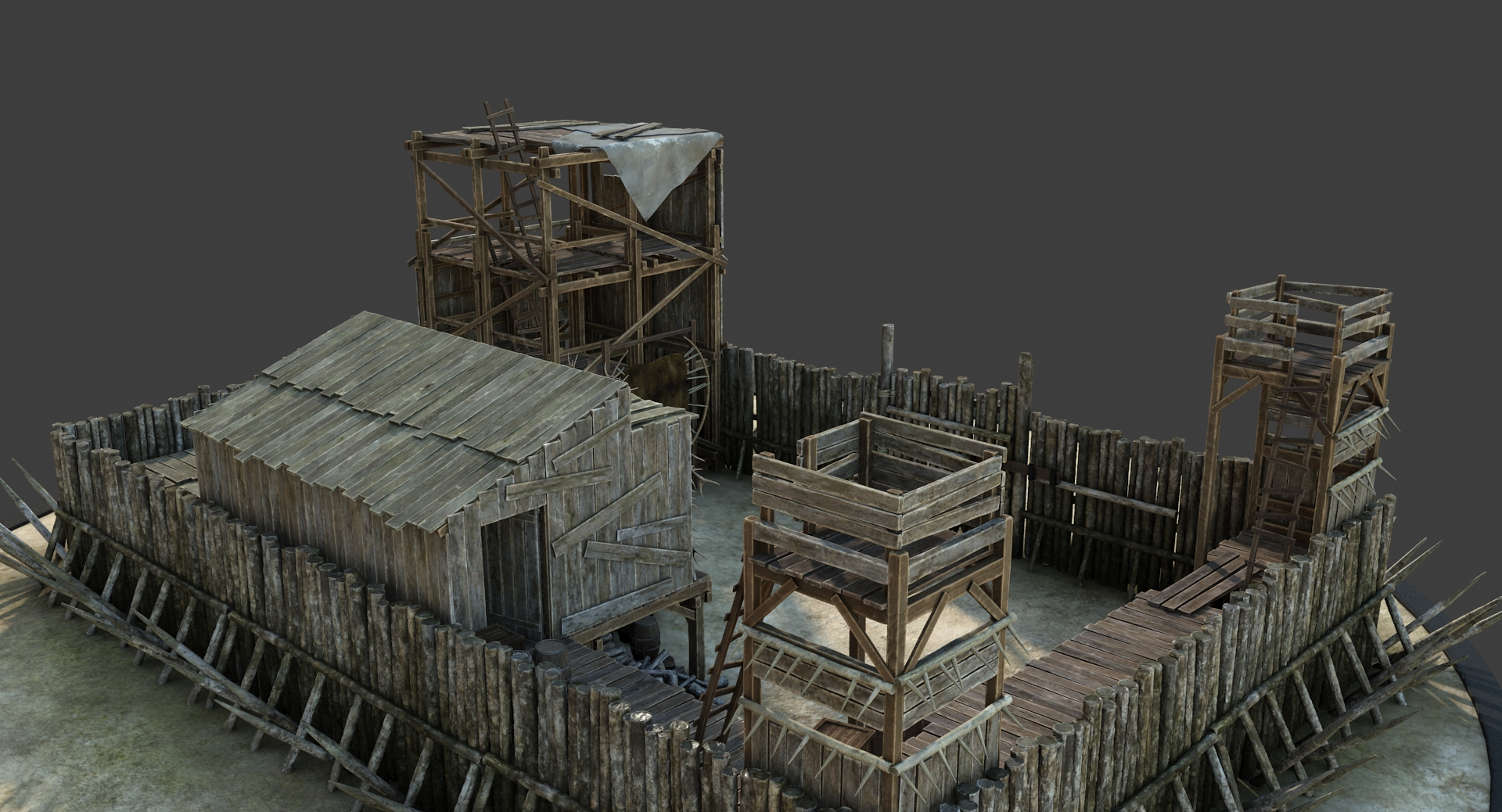 Hunter house 3D model - TurboSquid 1378765