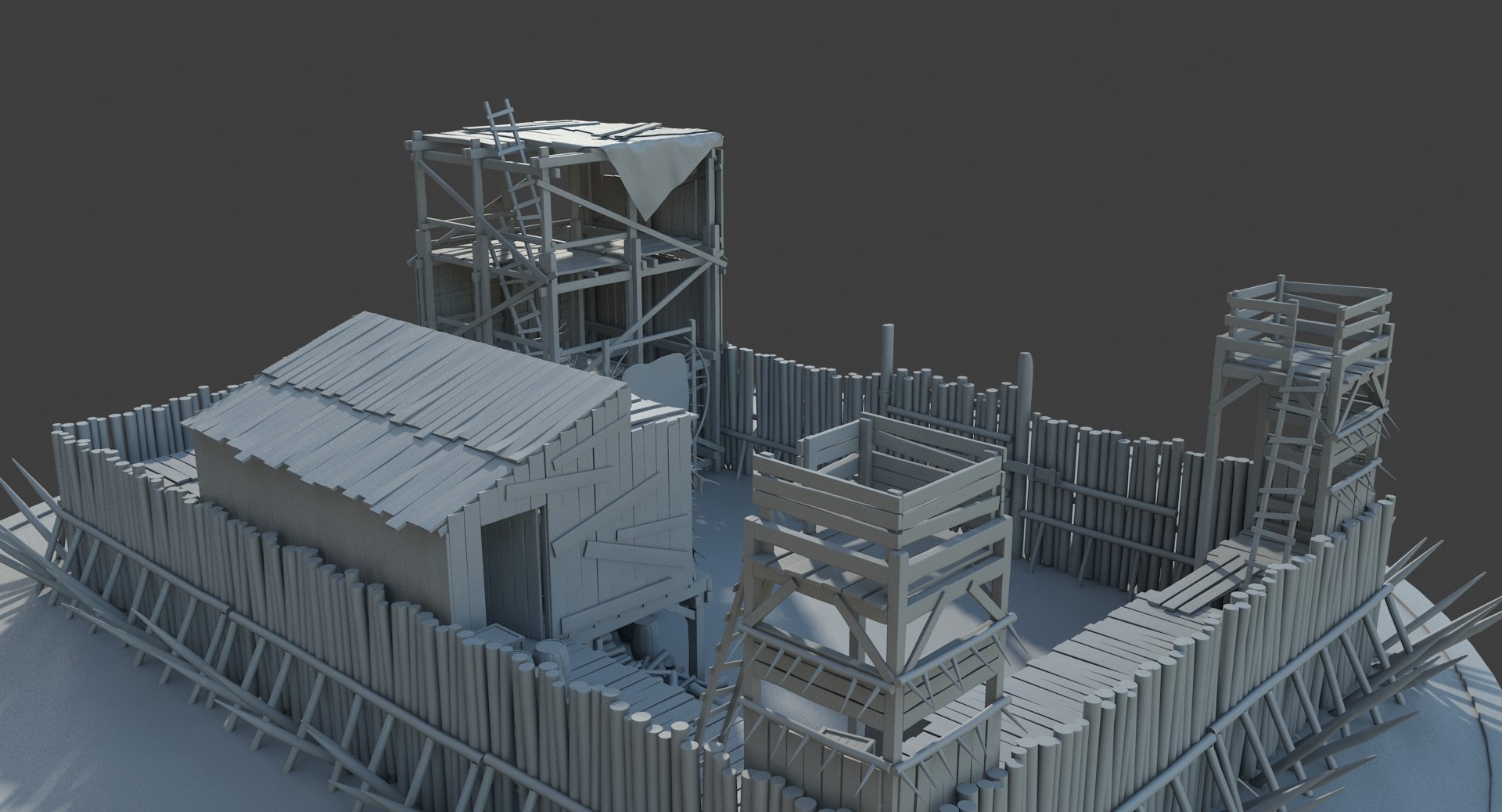 Hunter House 3D Model - TurboSquid 1378765