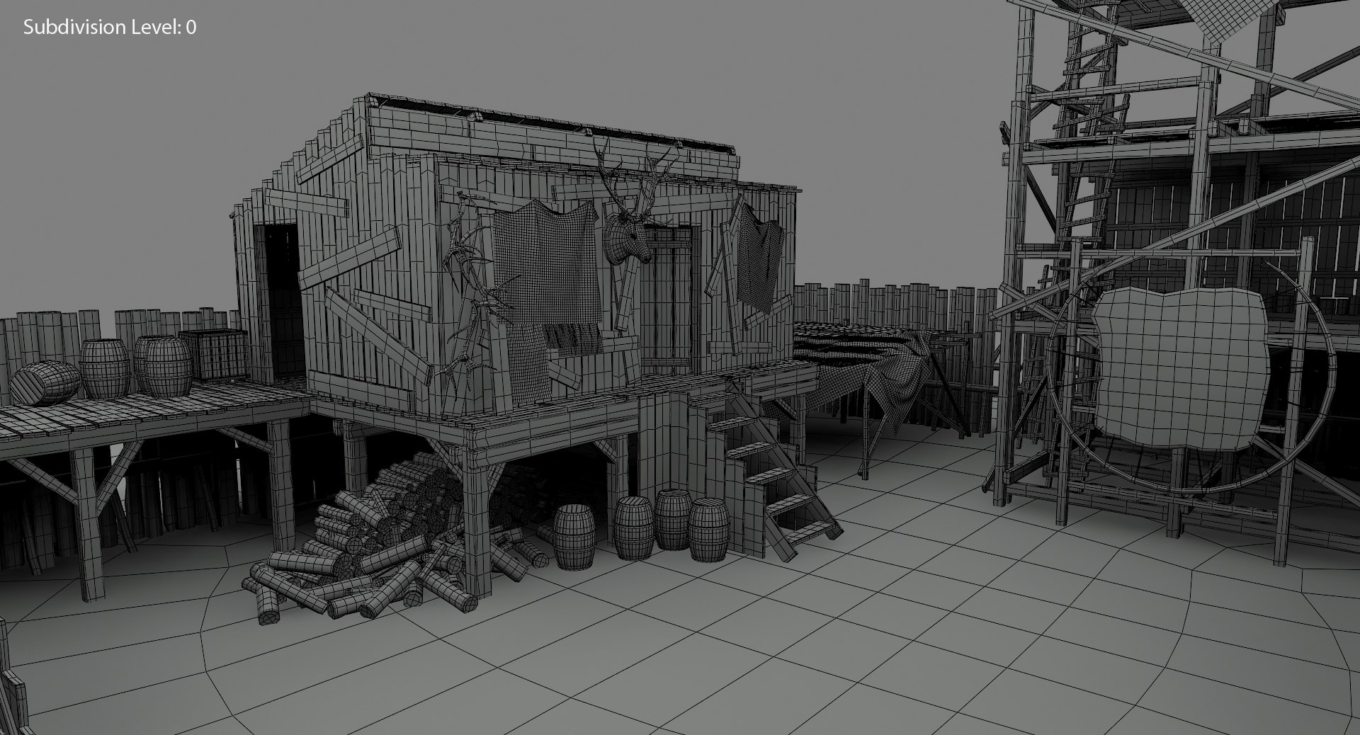 Hunter house 3D model - TurboSquid 1378765