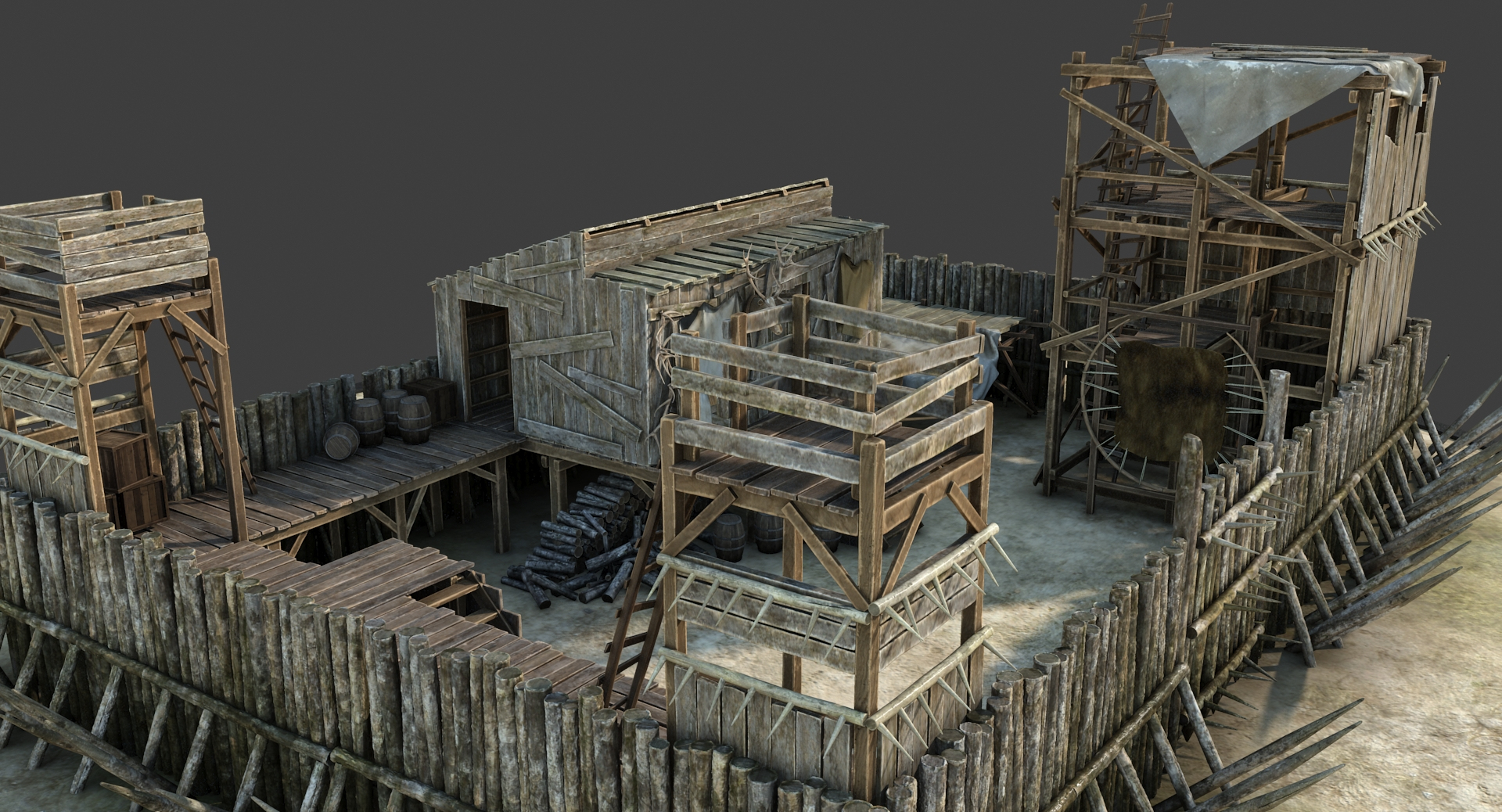 Hunter house 3D model - TurboSquid 1378765
