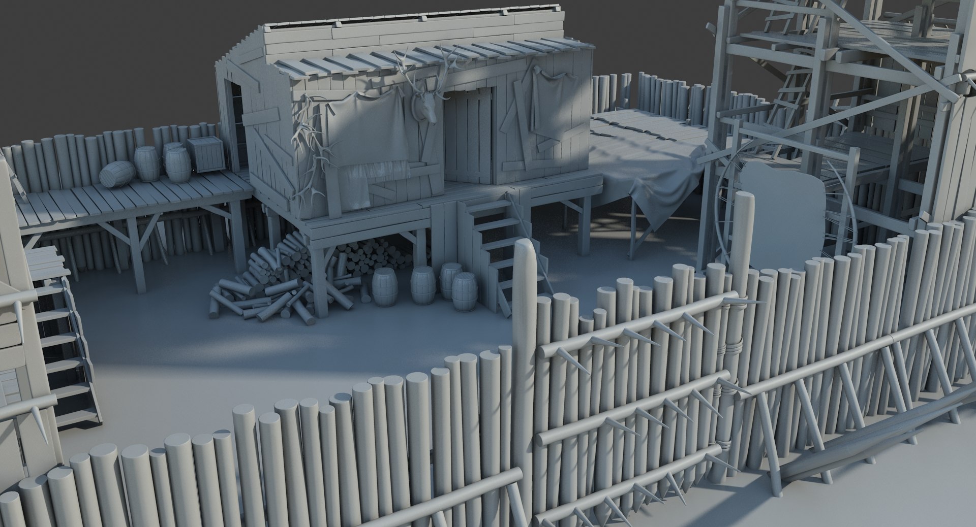 Hunter House 3D Model - TurboSquid 1378765