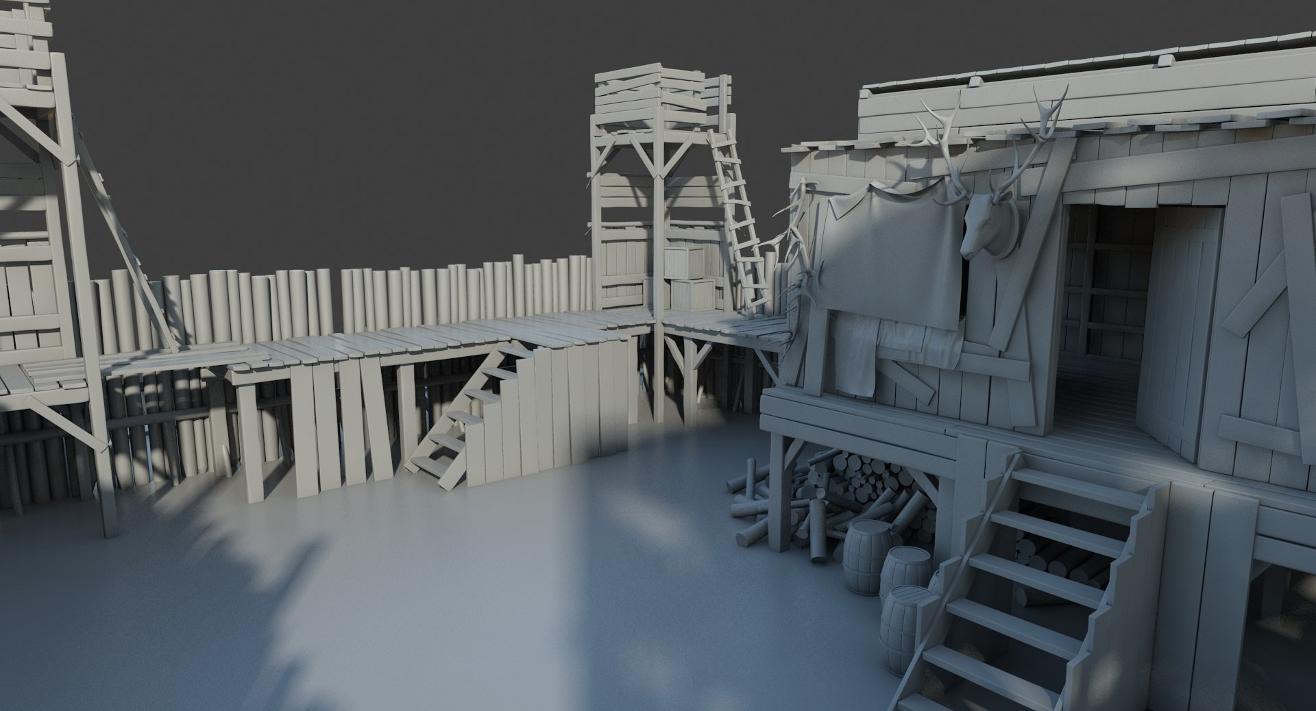 Hunter house 3D model - TurboSquid 1378765