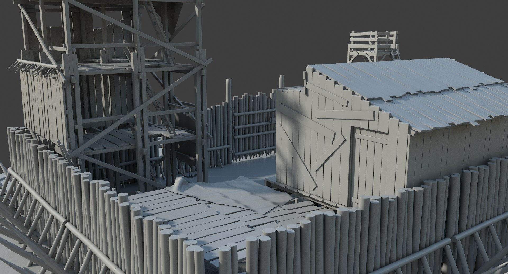 Hunter House 3D Model - TurboSquid 1378765