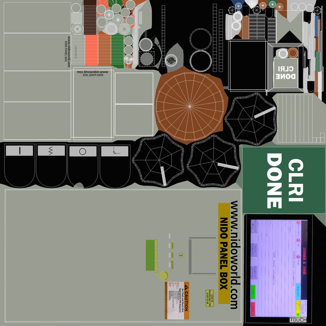 3D Model Nido Panel Box - TurboSquid 2255550