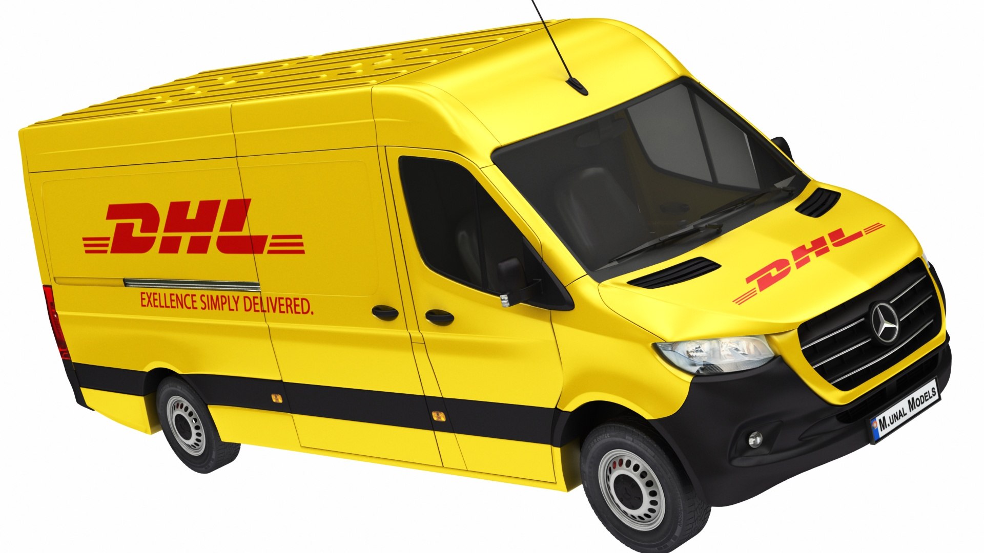 Mercedes Sprinter Dhl Panel 3D - TurboSquid 1616643