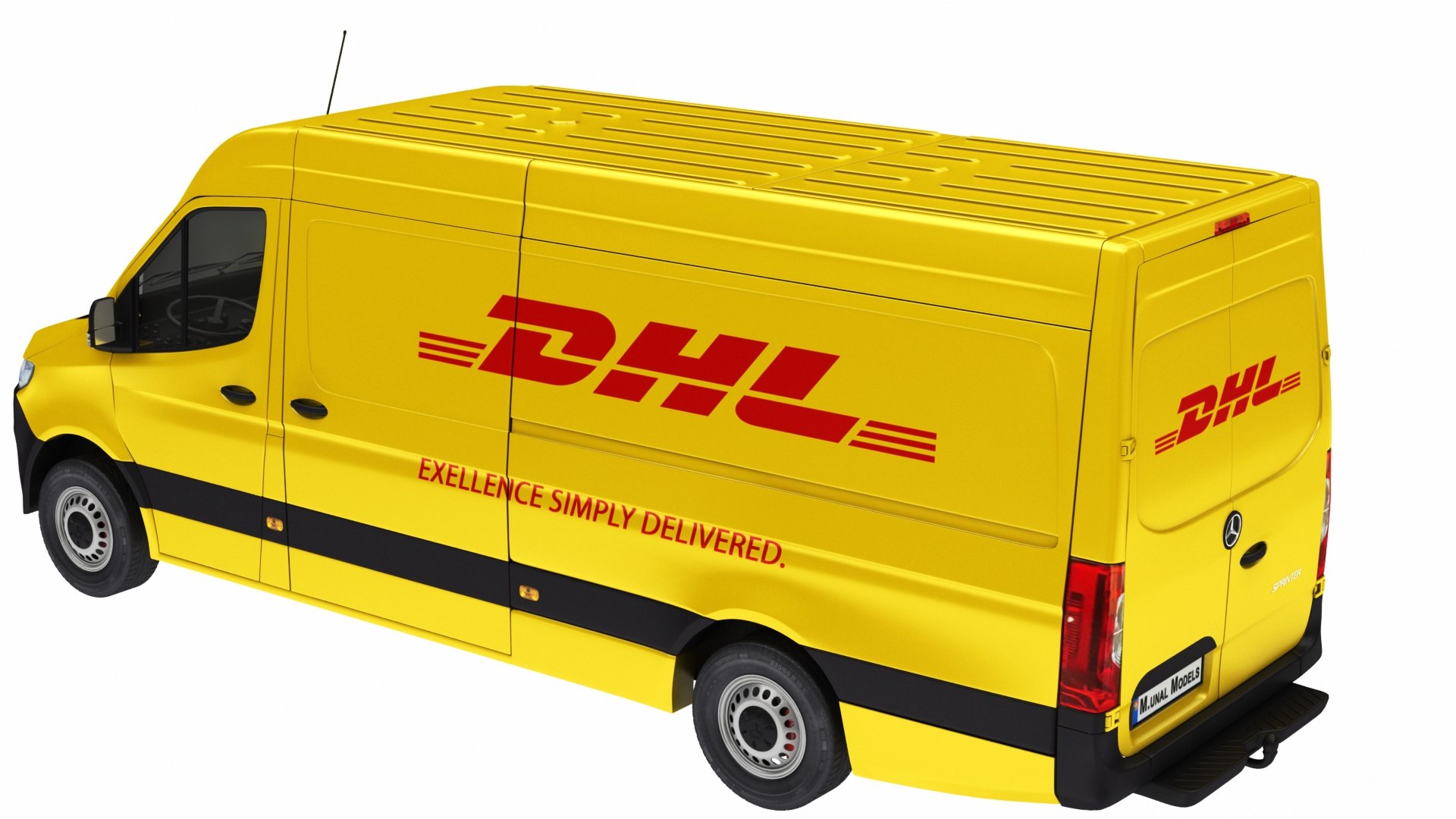 Mercedes Sprinter Dhl Panel 3D - TurboSquid 1616643