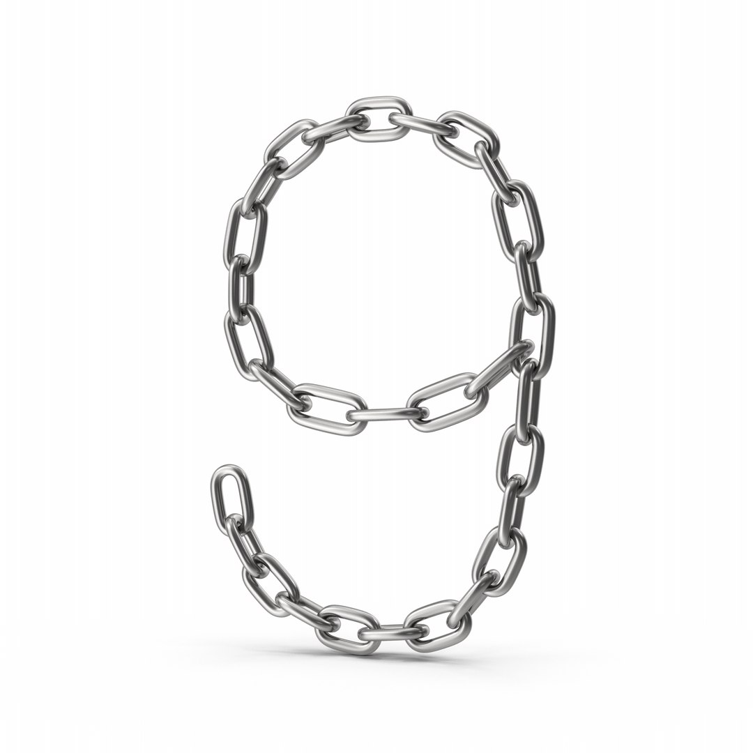 3D Chain Number Nine Model - TurboSquid 2025667