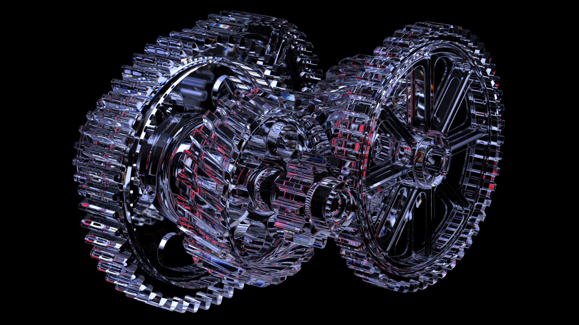 3D model crystal mechanism gear - TurboSquid 1434657