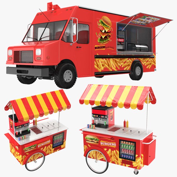 3d food truck model