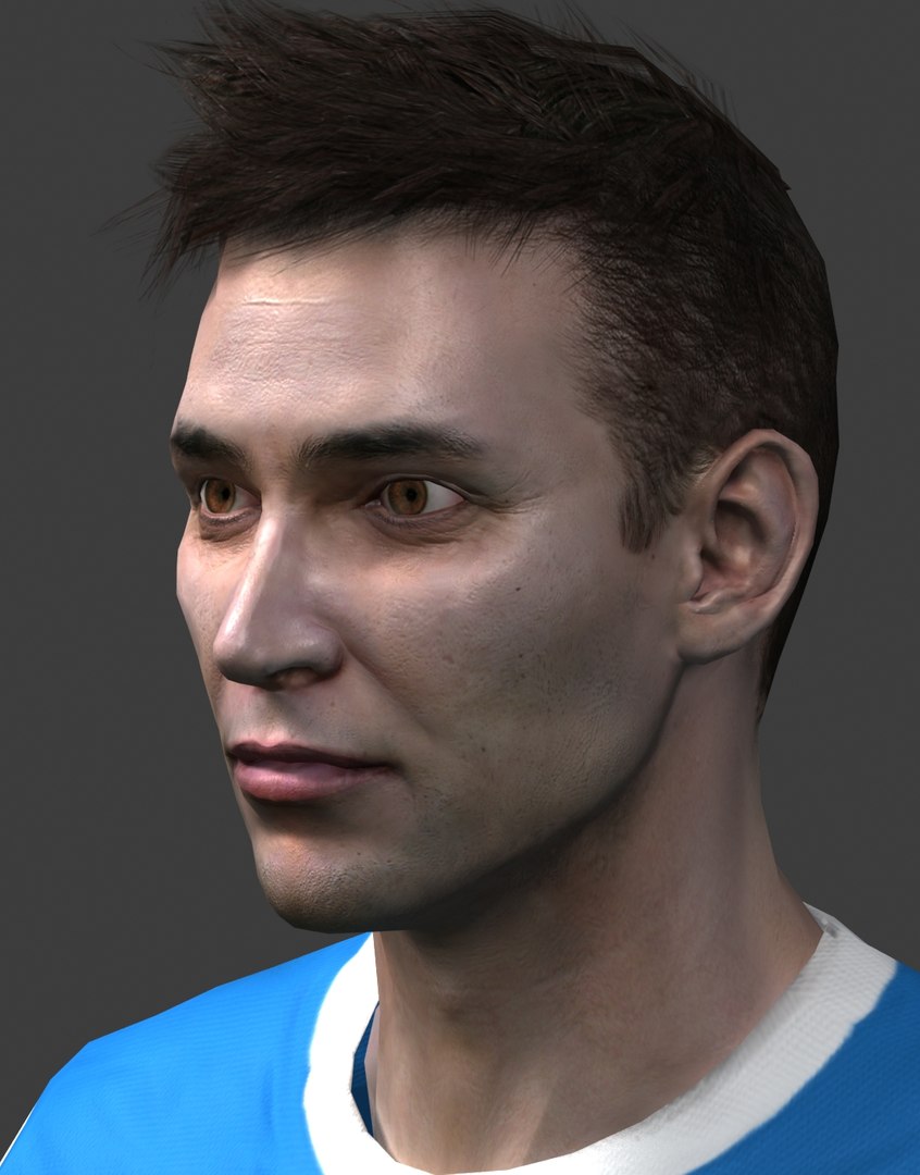 3d Soccer Player Model
