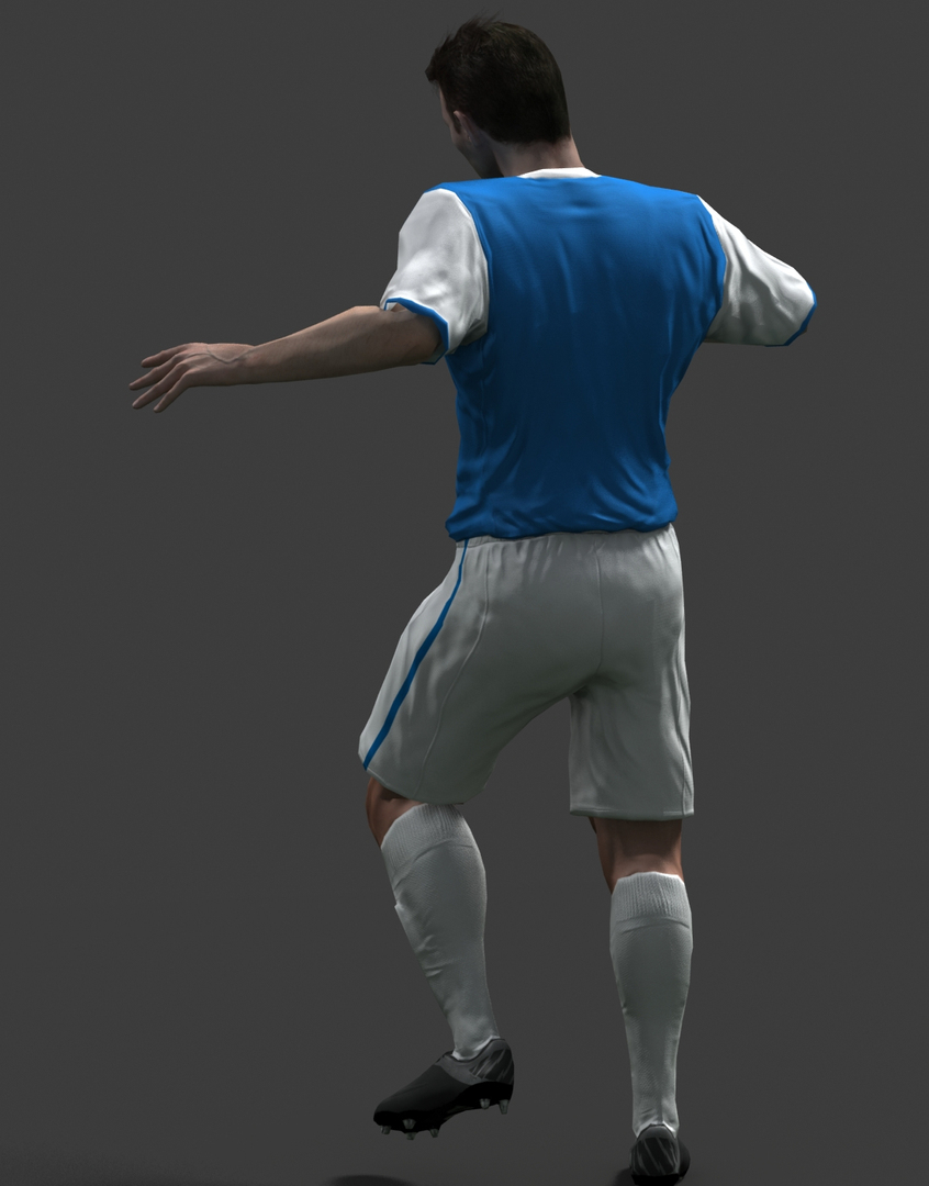 3d soccer player model