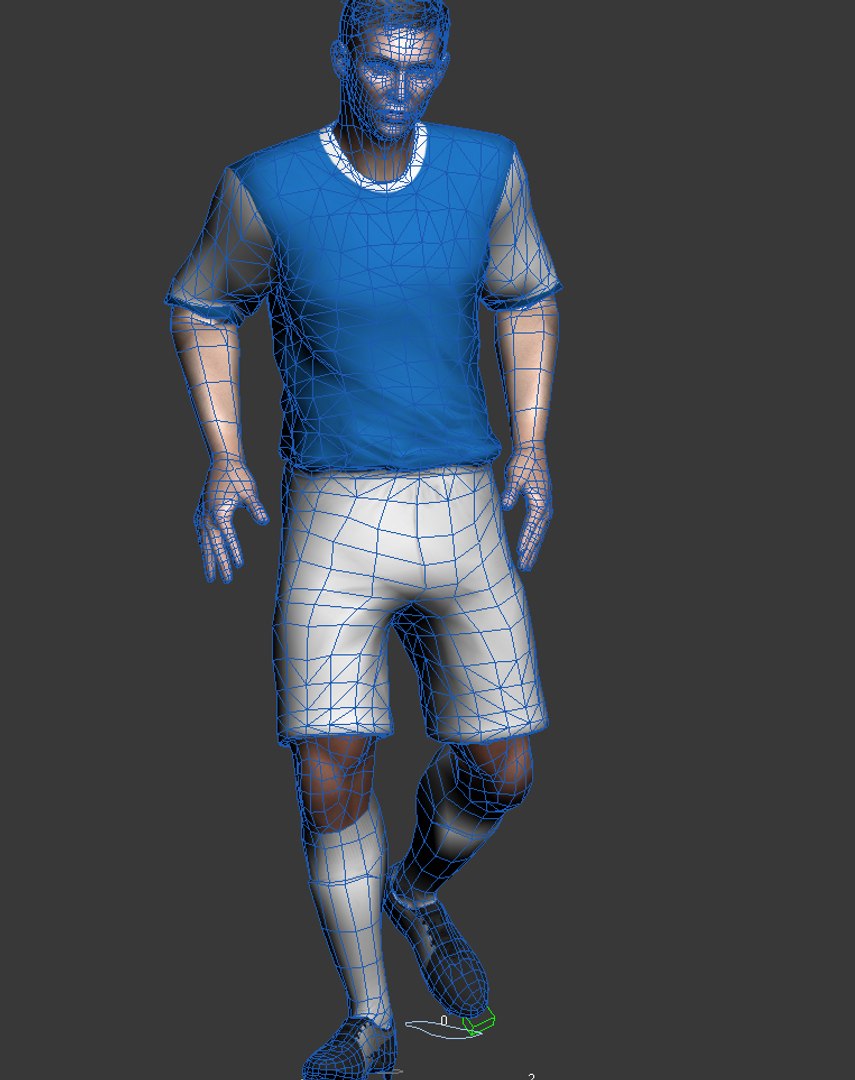 3d Soccer Player Model