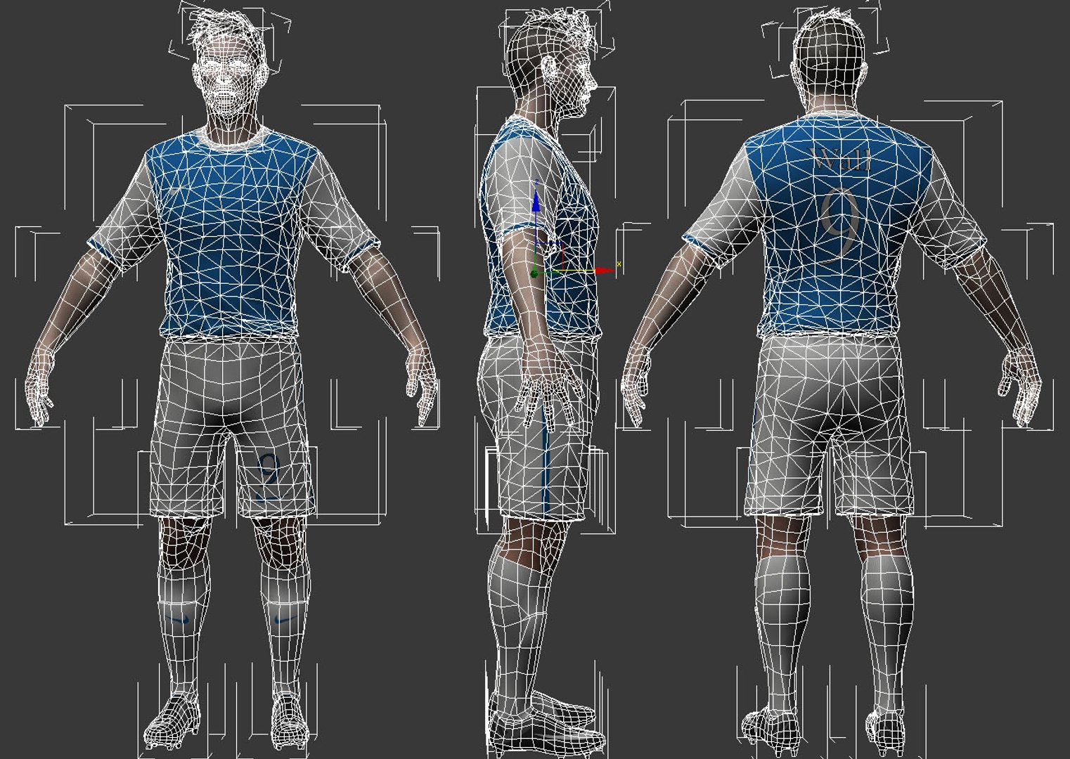 3d Soccer Player Model