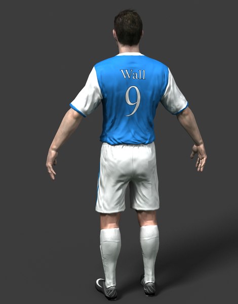 3d soccer player model