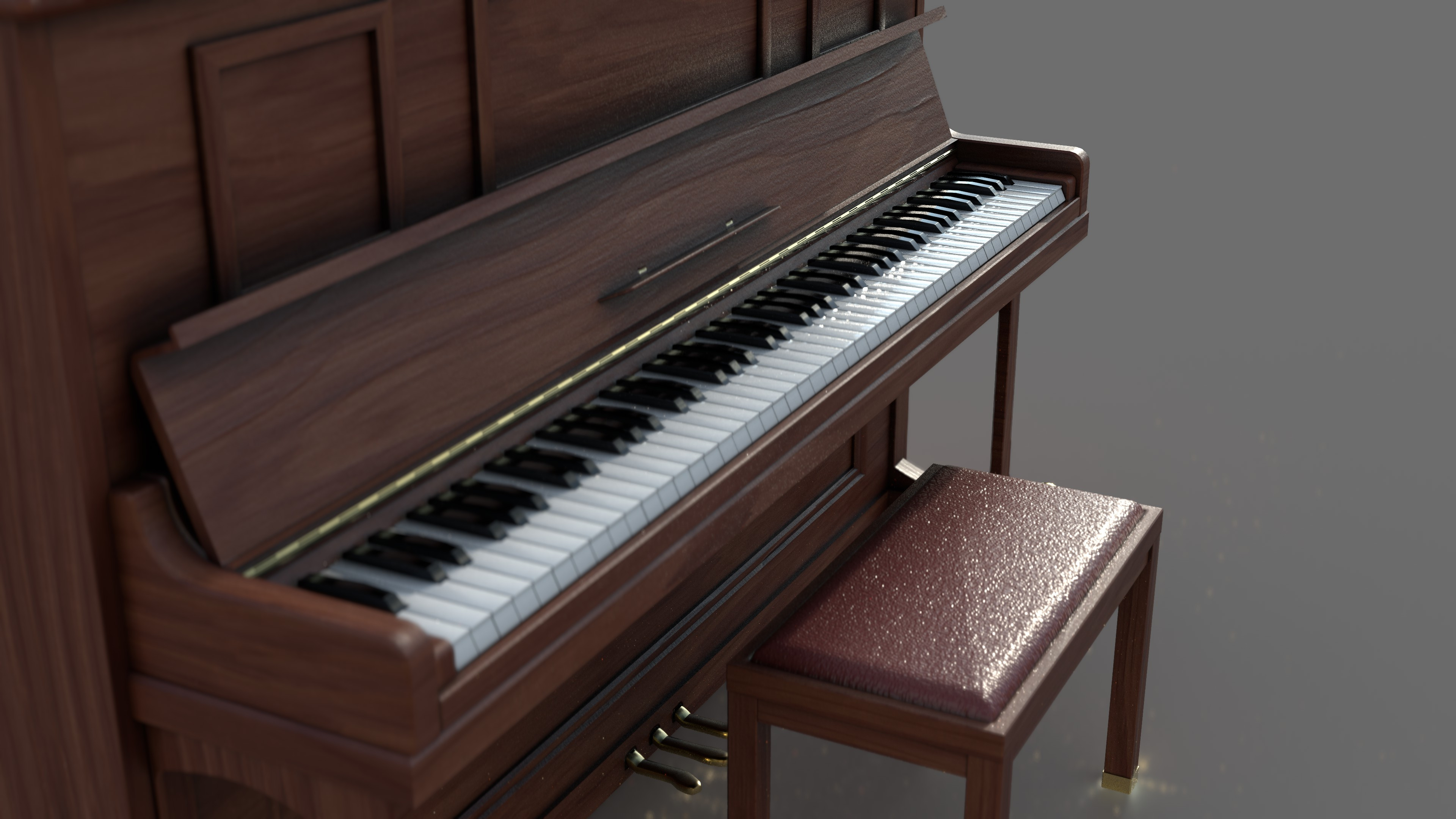 Piano Vertical Modelo 3D - TurboSquid 1769863