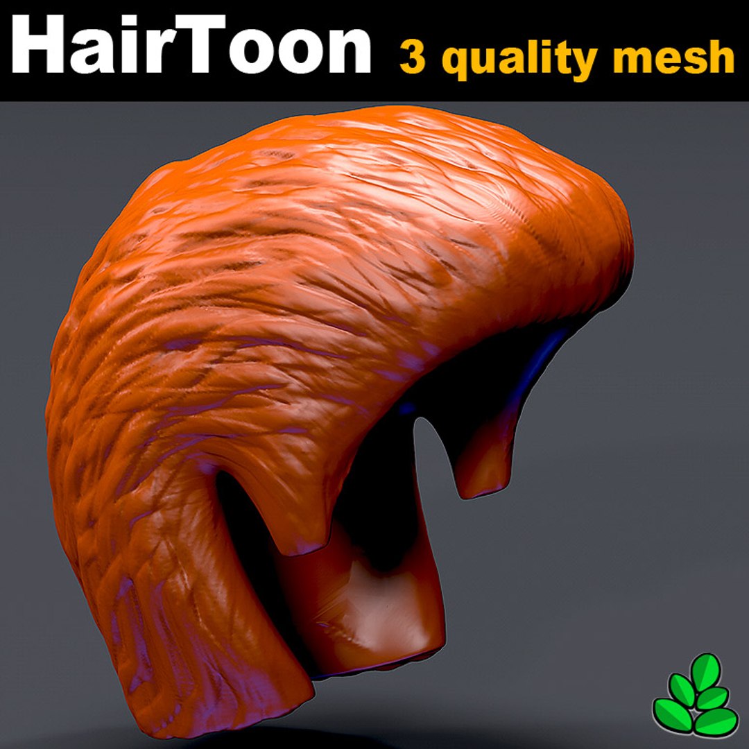 Hair Toon 3 Mesh Head Model - TurboSquid 1149645