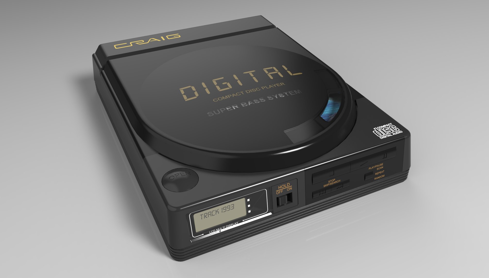3d Old Craig Cd Player