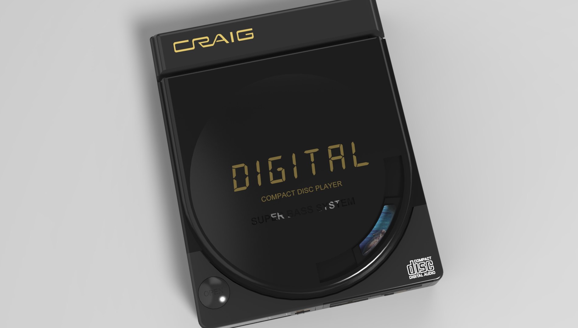 3d old craig cd player