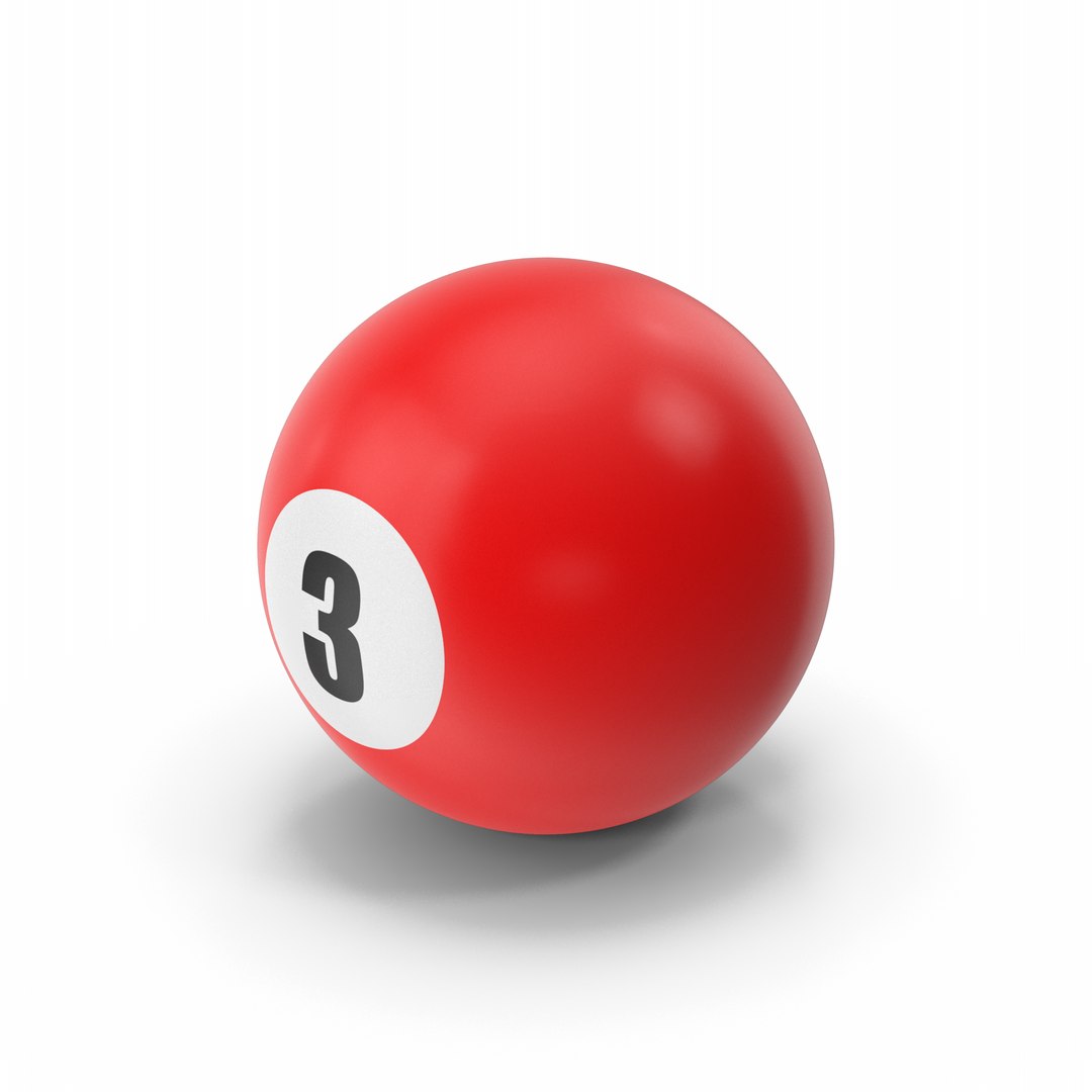 3D Pool Snooker Ball 3 Model - TurboSquid 2194676