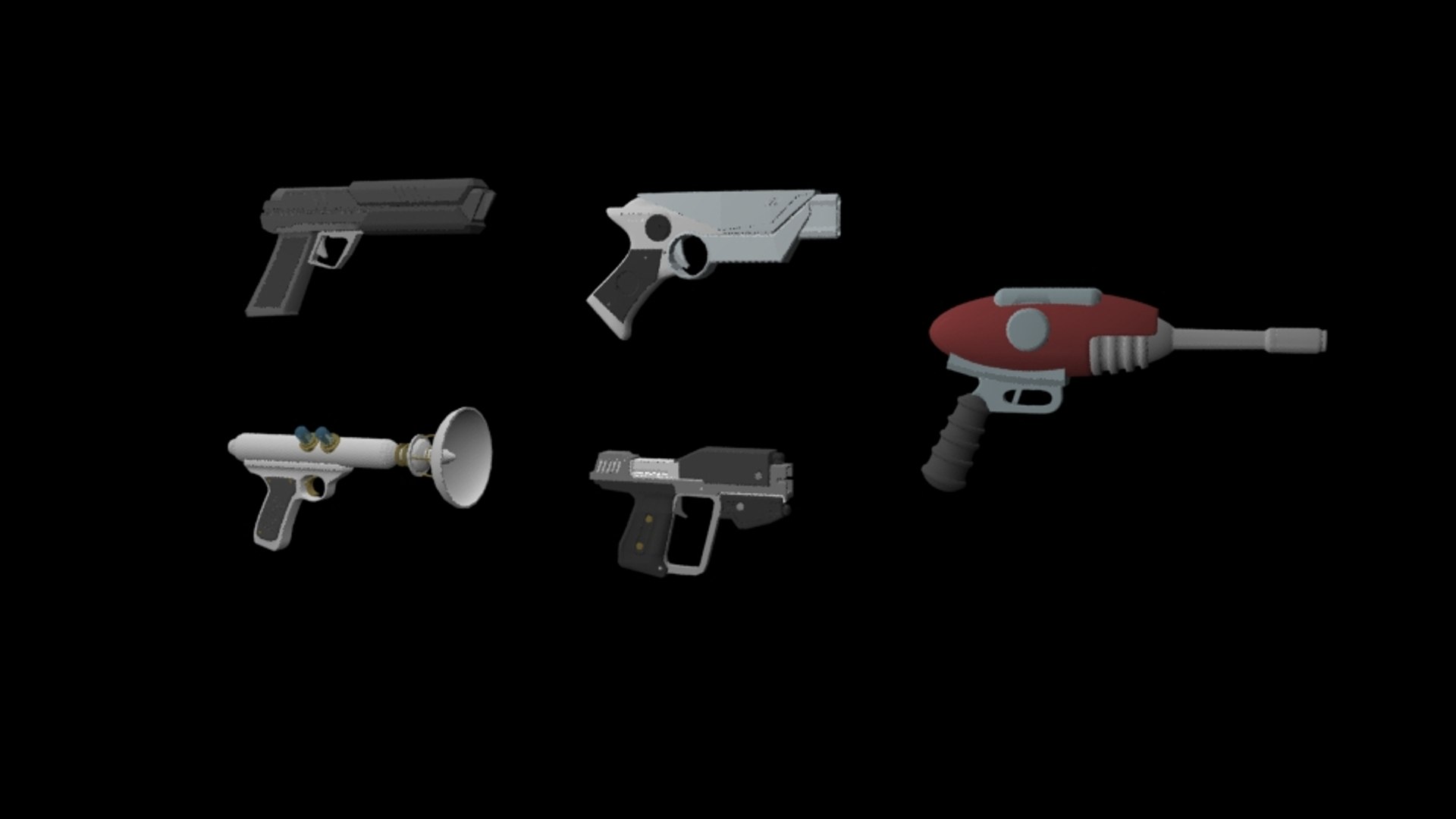 Lazer Pistol 3D Model - TurboSquid 1257076