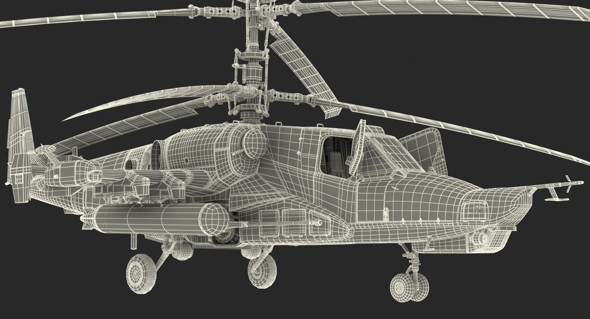 Kamov ka-52 alligator russian 3D model - TurboSquid 1260651