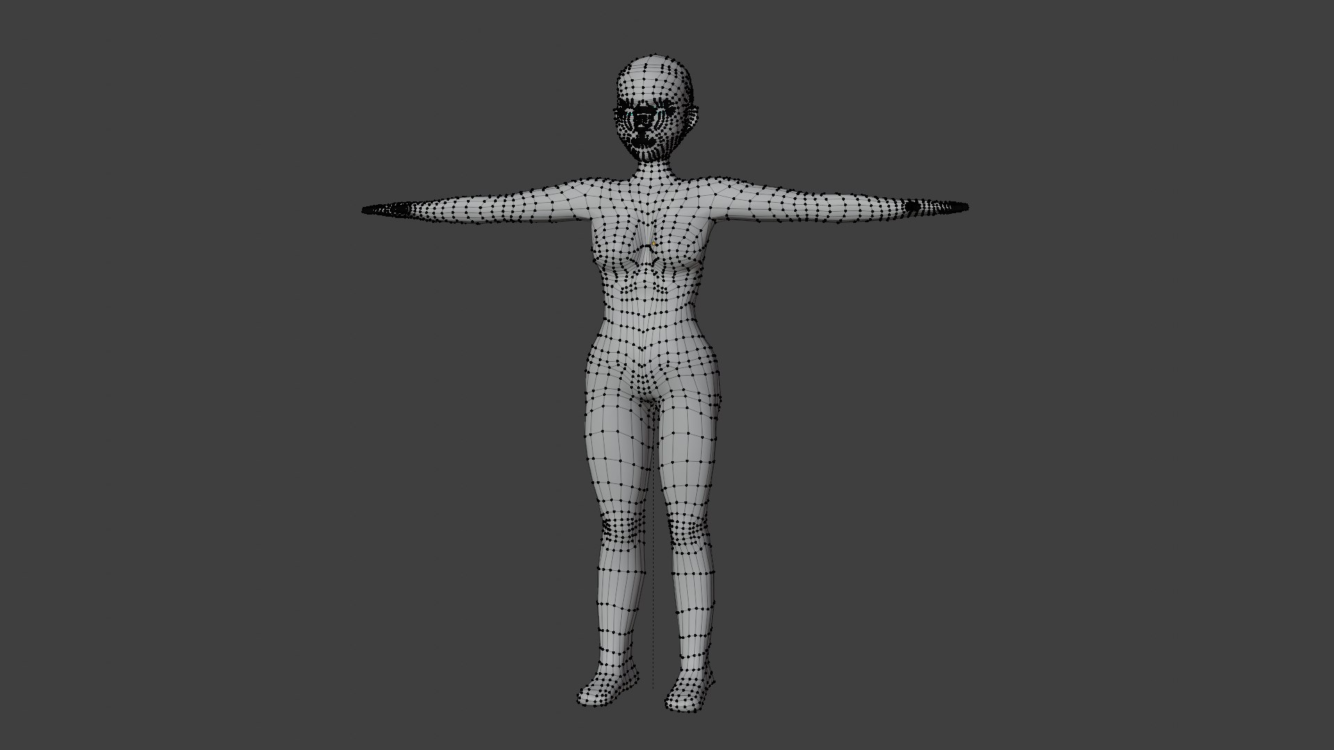 Stylized Female Low-Poly Base Body Mesh 3D Model - TurboSquid 1819301