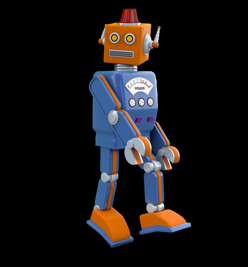 1950s robot c4d