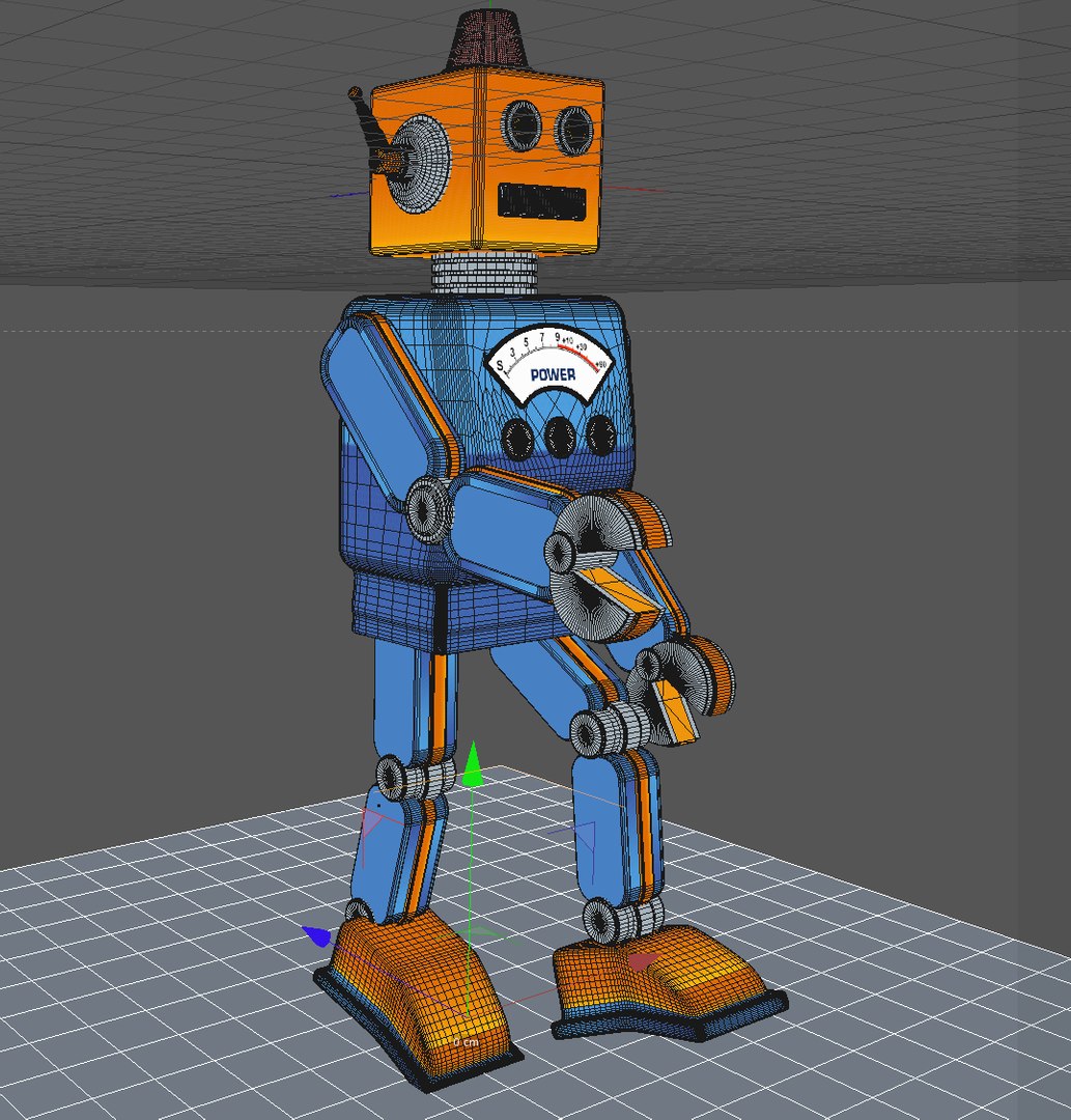 1950s robot c4d