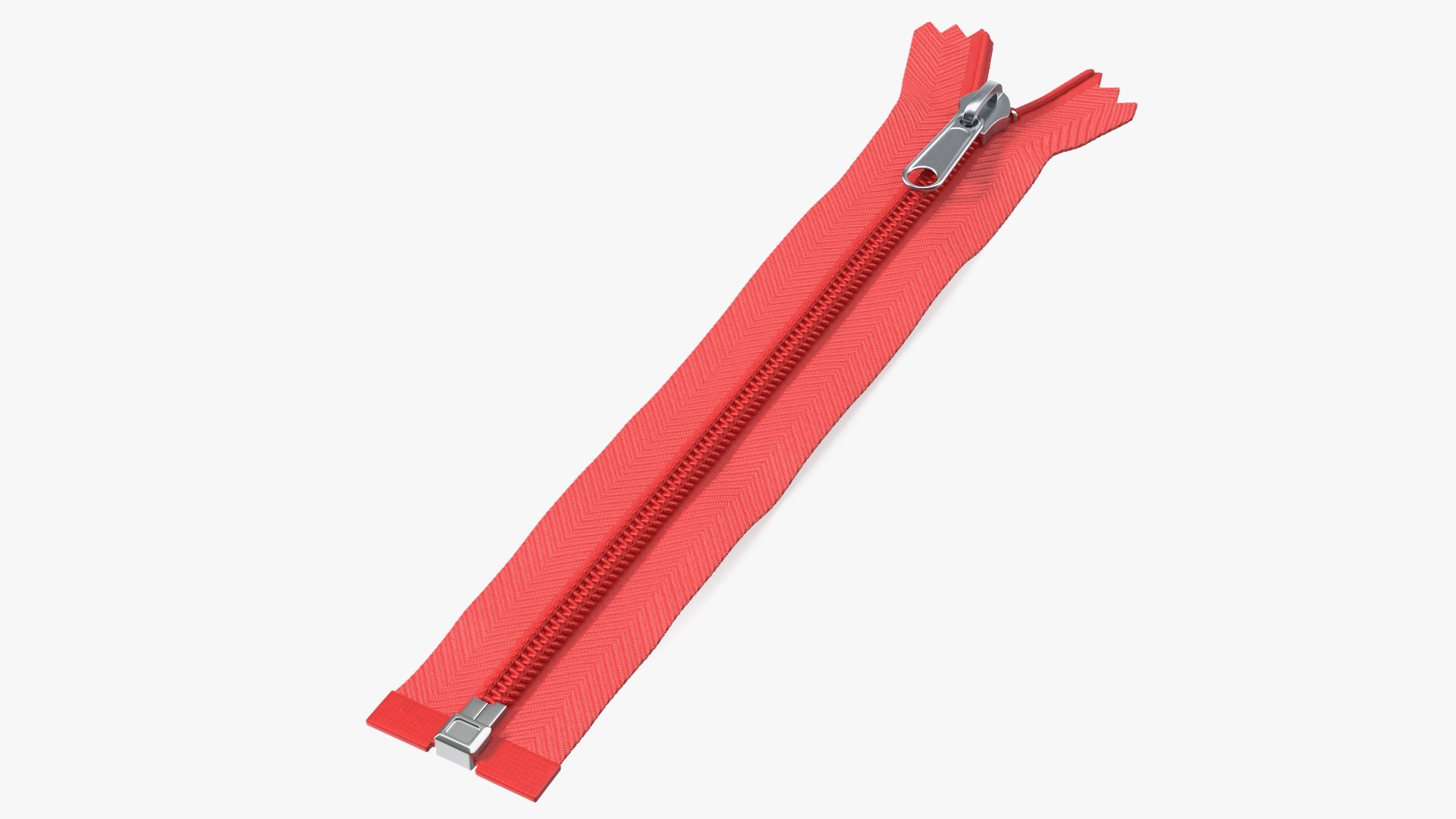 3D Open End Nylon Coil Zipper Red - TurboSquid 1809782