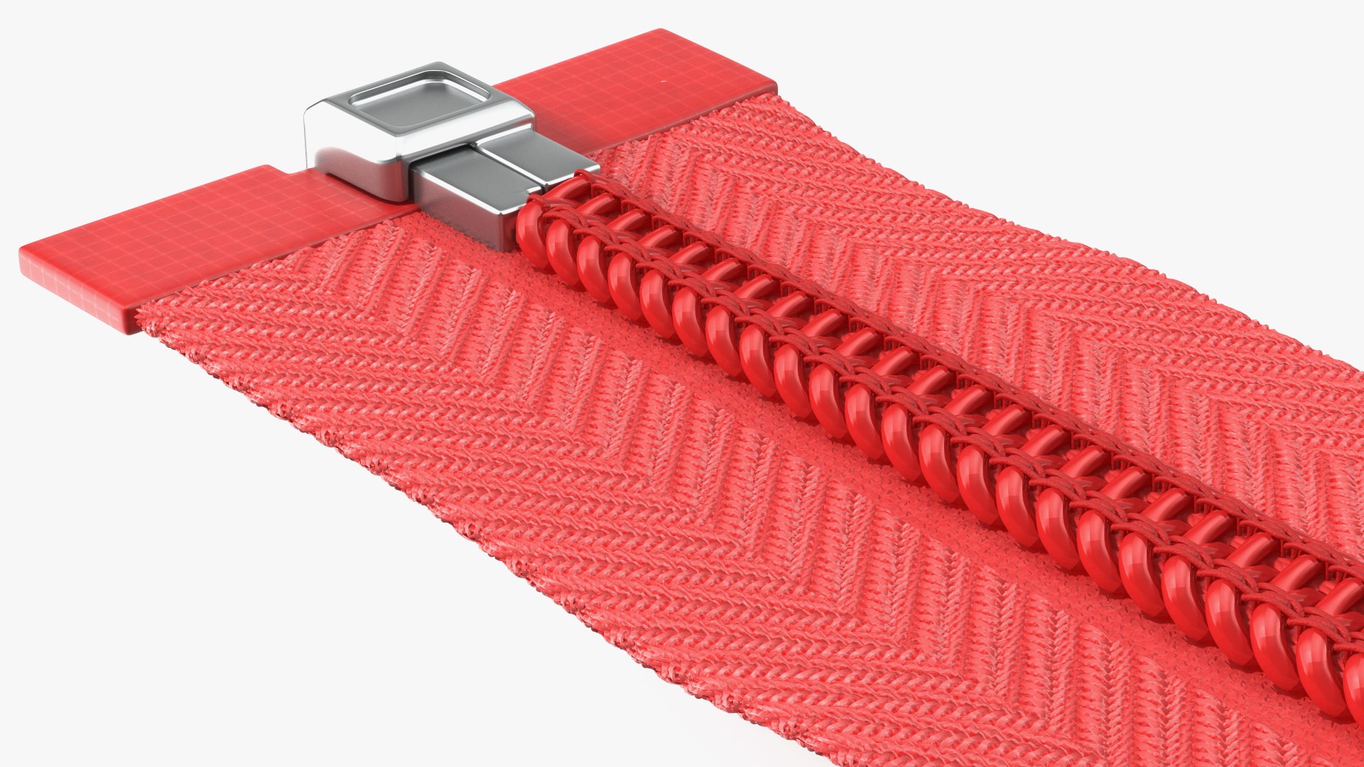3D Open End Nylon Coil Zipper Red - TurboSquid 1809782