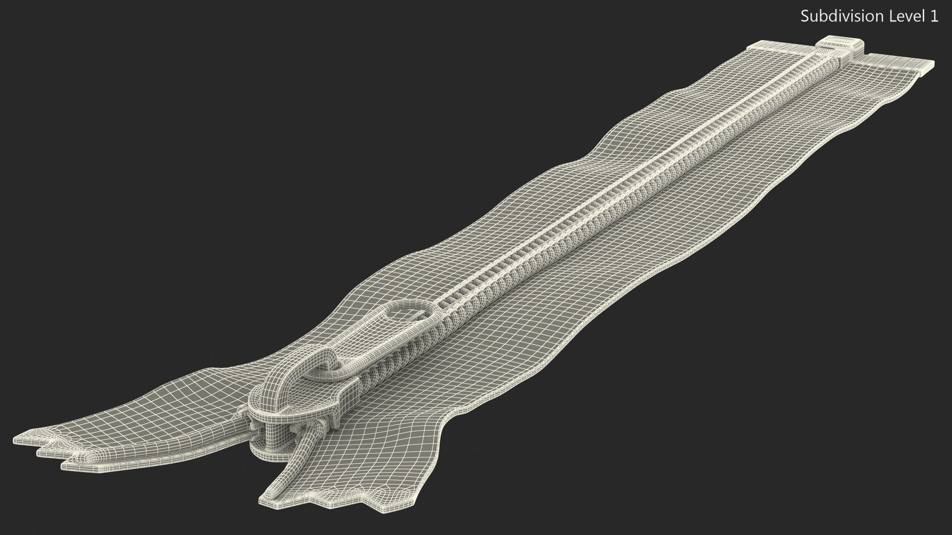 3D Open End Nylon Coil Zipper Red - TurboSquid 1809782