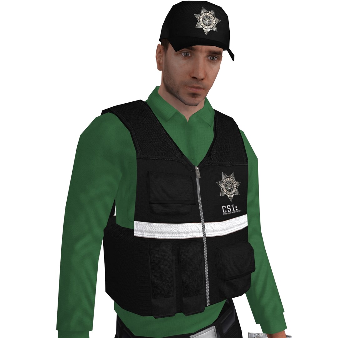 3d Rigged Csi Agent 4