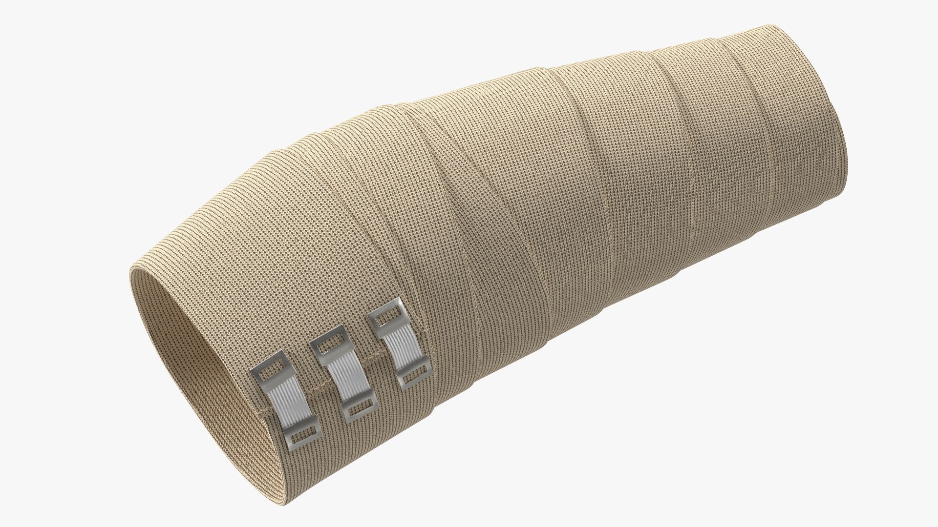 3D Elastic Bandage Beige With Clamps Wrapped Around Leg On Mannequin ...