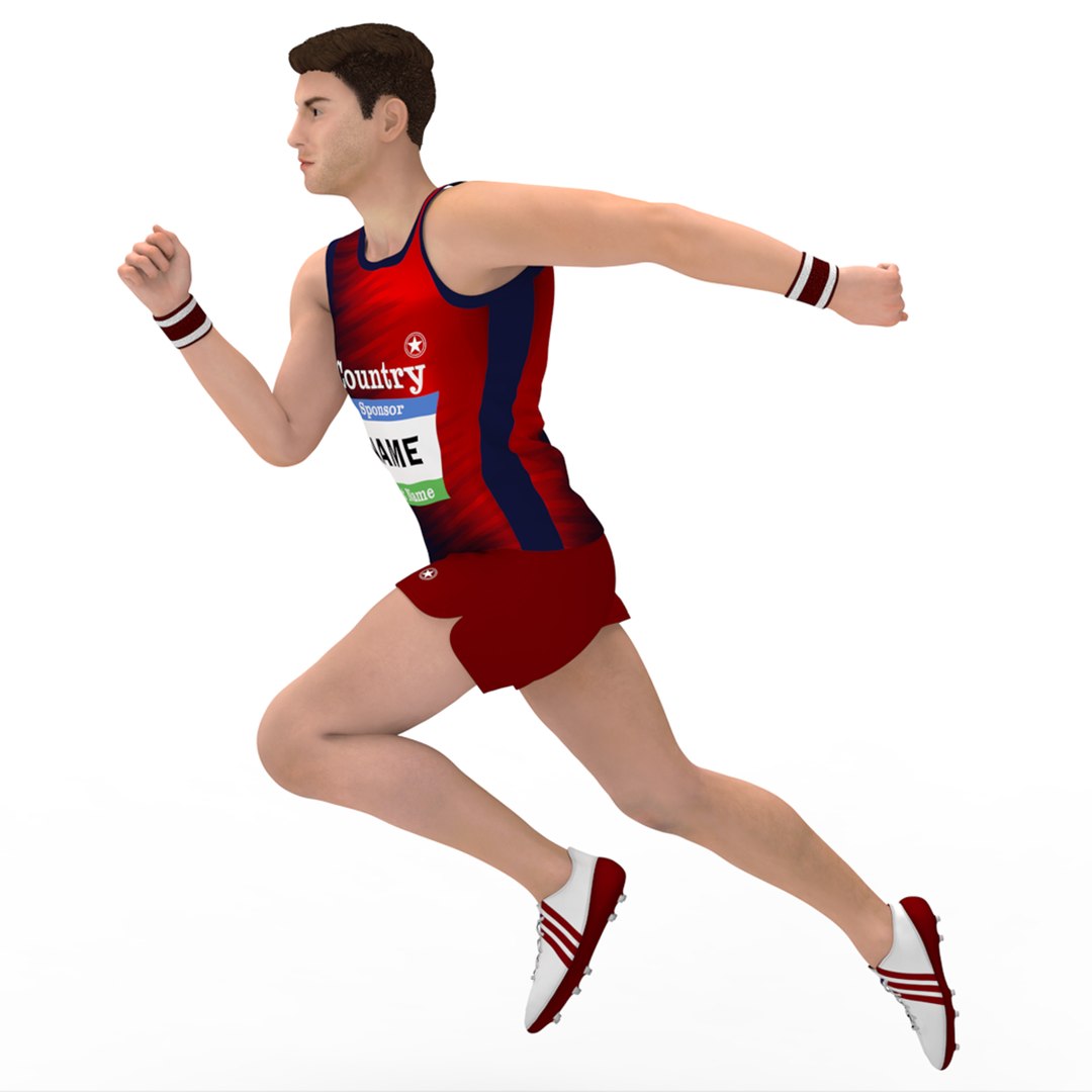 3D Athlete Runner - TurboSquid 2240772