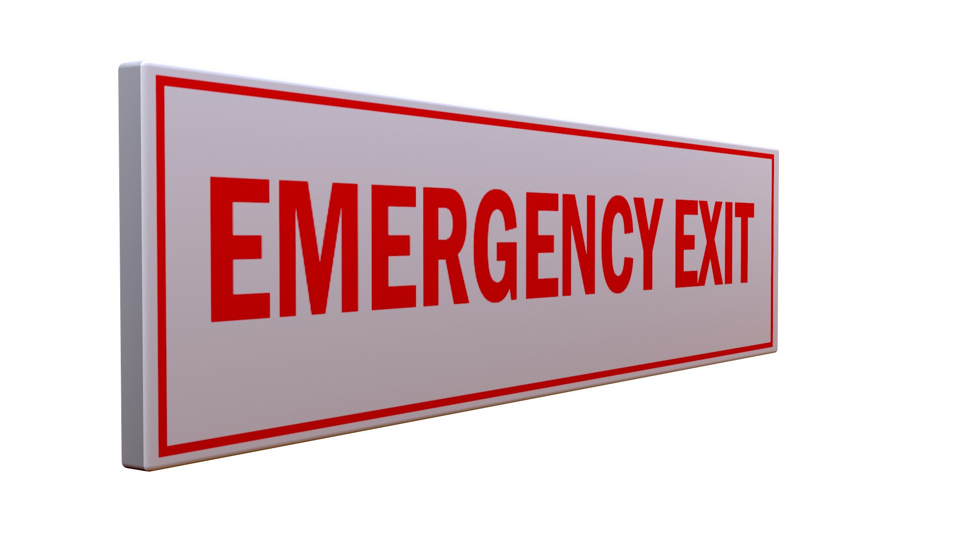 3D Model Emergency Exit - TurboSquid 2172636