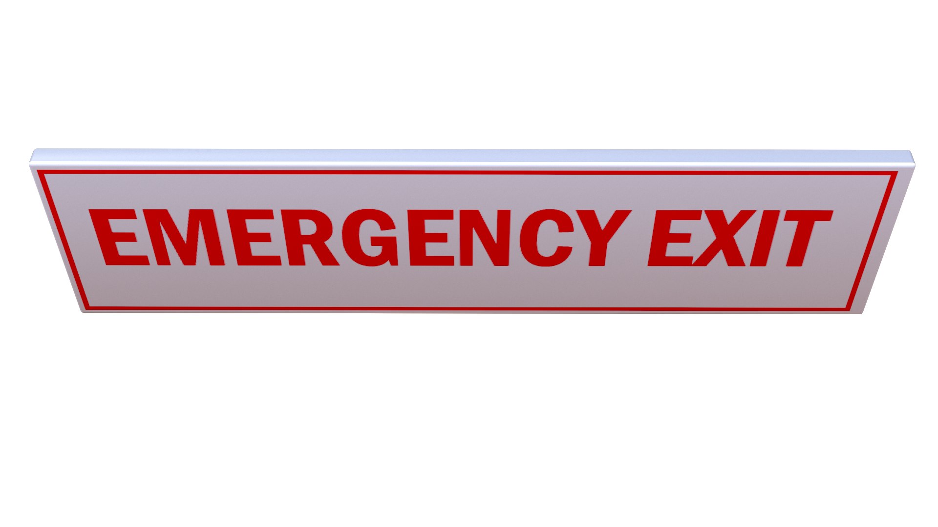 3D Model Emergency Exit - TurboSquid 2172636